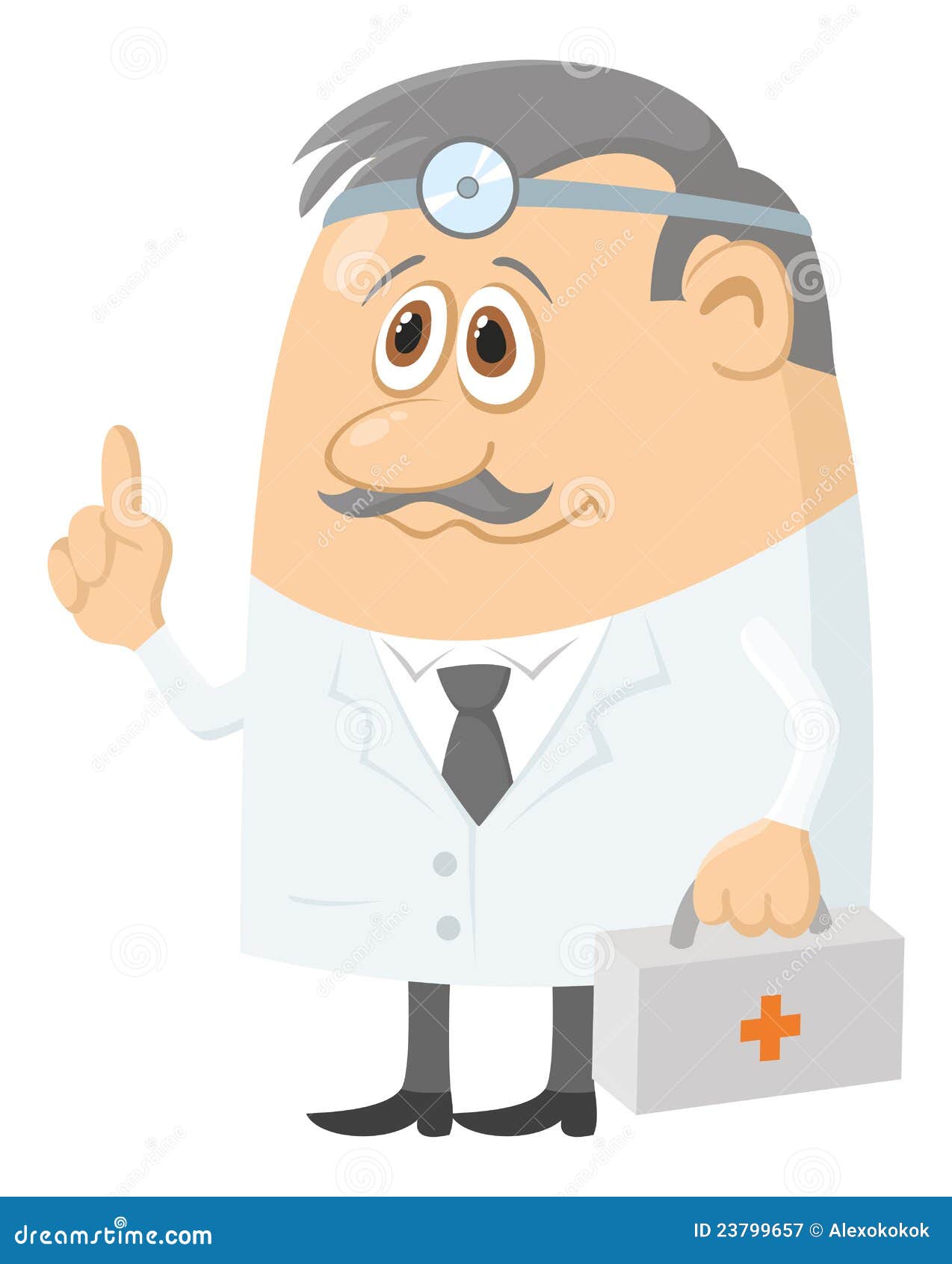 Doctor with case stock vector. Illustration of graphic - 23799657