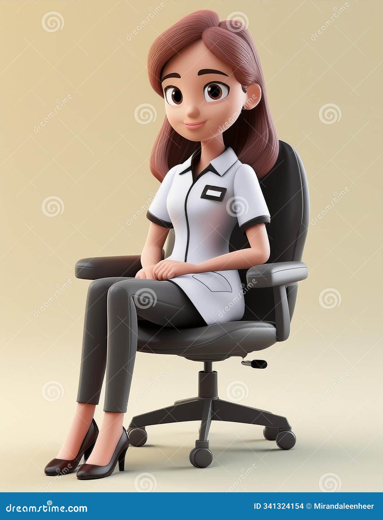 Doctor on chair cartoon stock photo. Image of people - 341324154