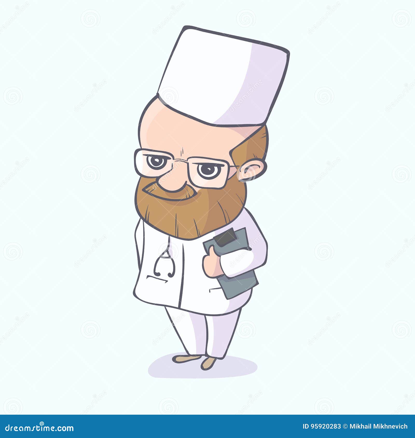Doctor character standing stock vector. Illustration of beard - 95920283
