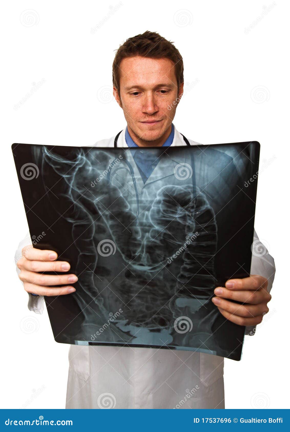 Doctor check xray stock photo. Image of worker, caucasian - 17537696