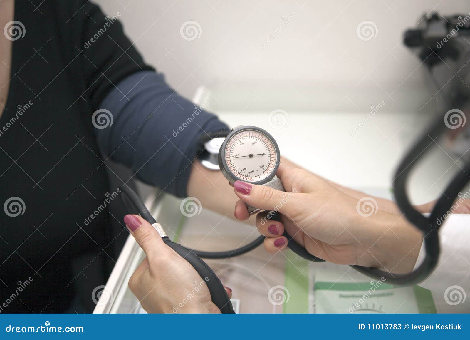 Doctor Checking Blood Pressure Stock Image - Image of protection ...