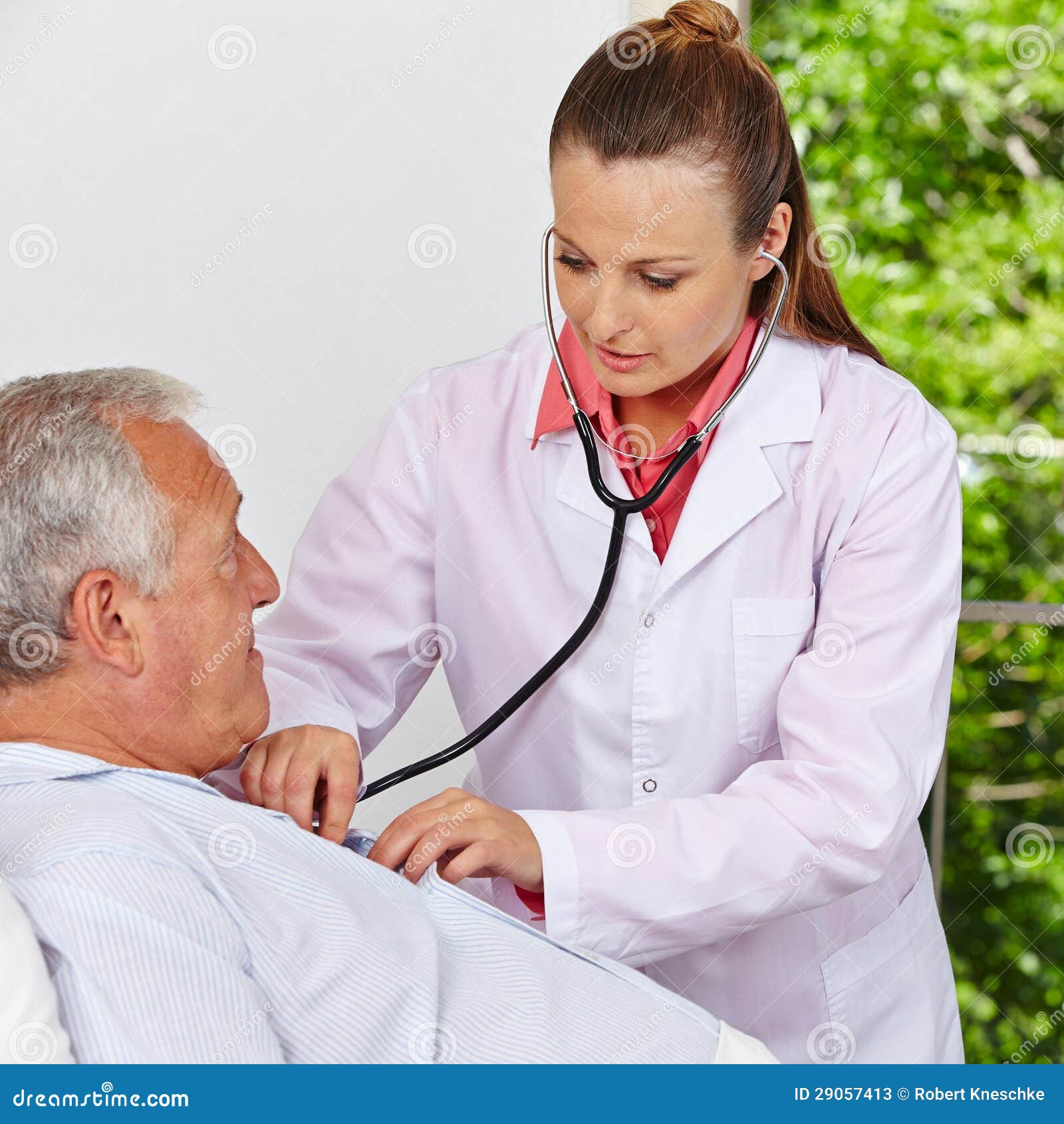 Doctor checking breathing stock image. Image of lung - 29057413
