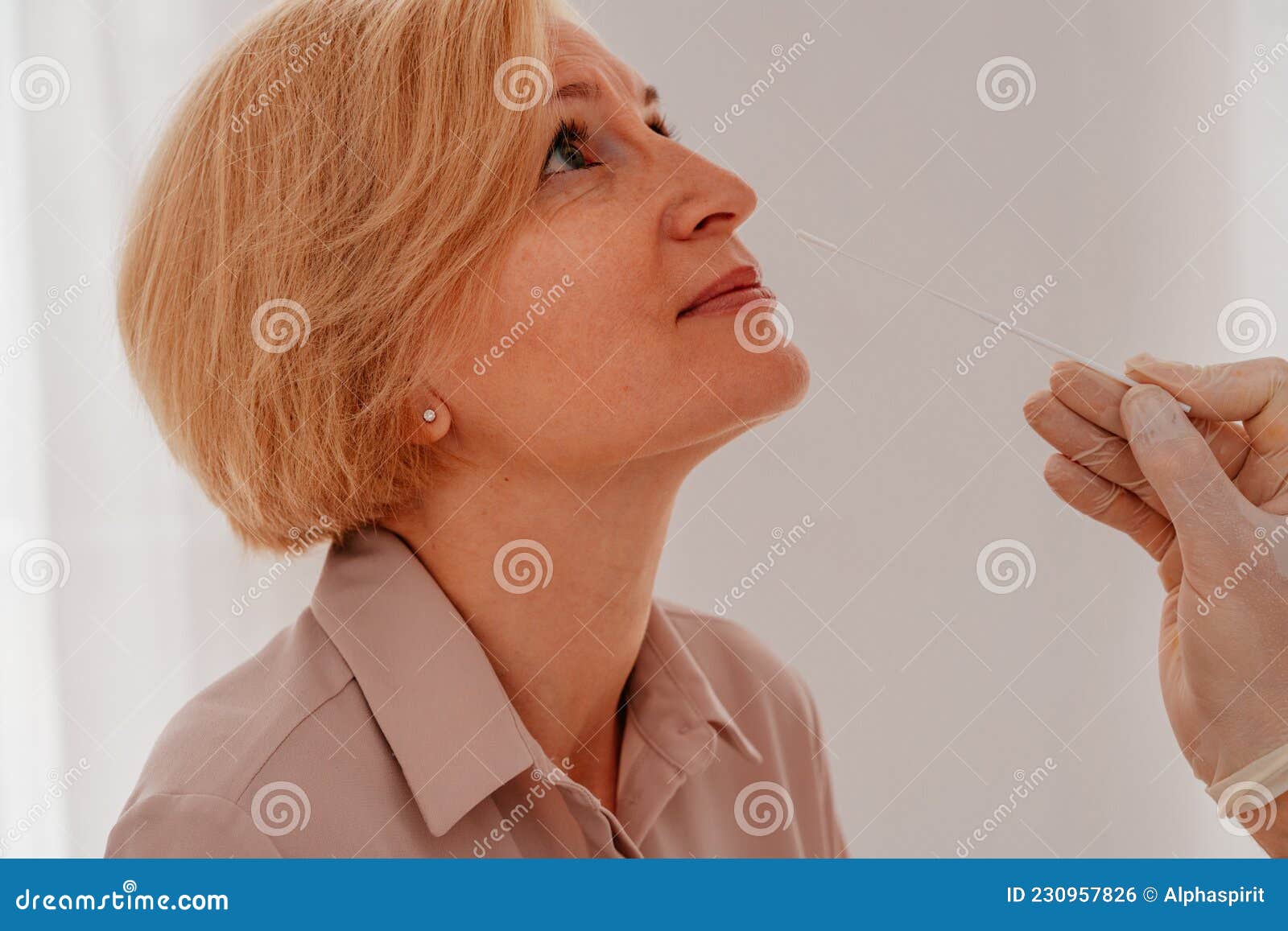 Doctor is Checking the Covid-19 Virus with a Tester Stock Photo - Image ...