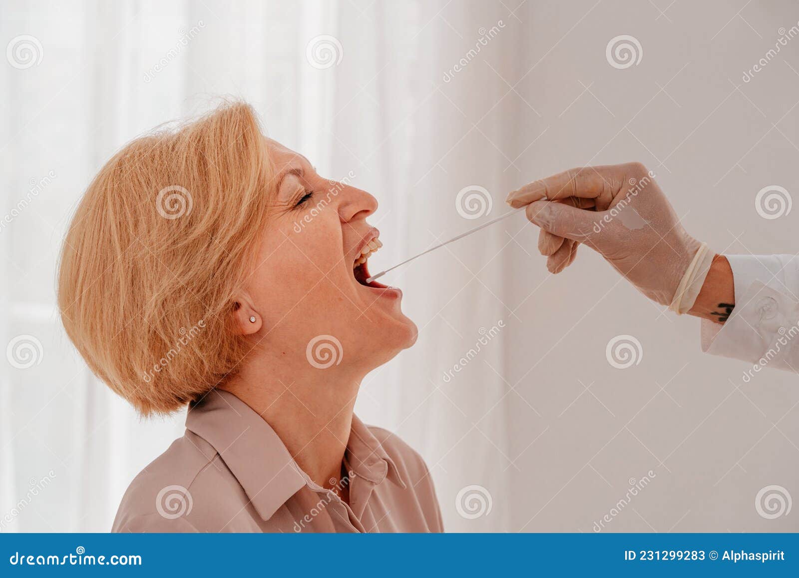 Doctor is Checking the Covid-19 Virus with a Tester Stock Image - Image ...