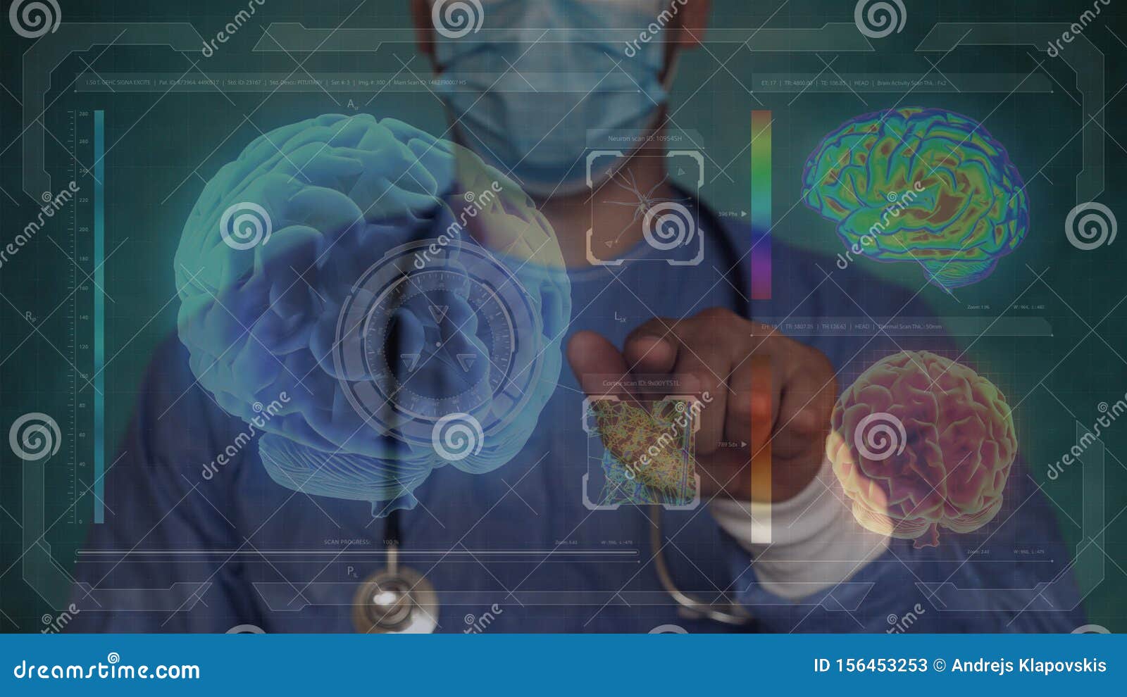 Doctor Checking Heart and Brain Testing Result, Analysis with Modern ...