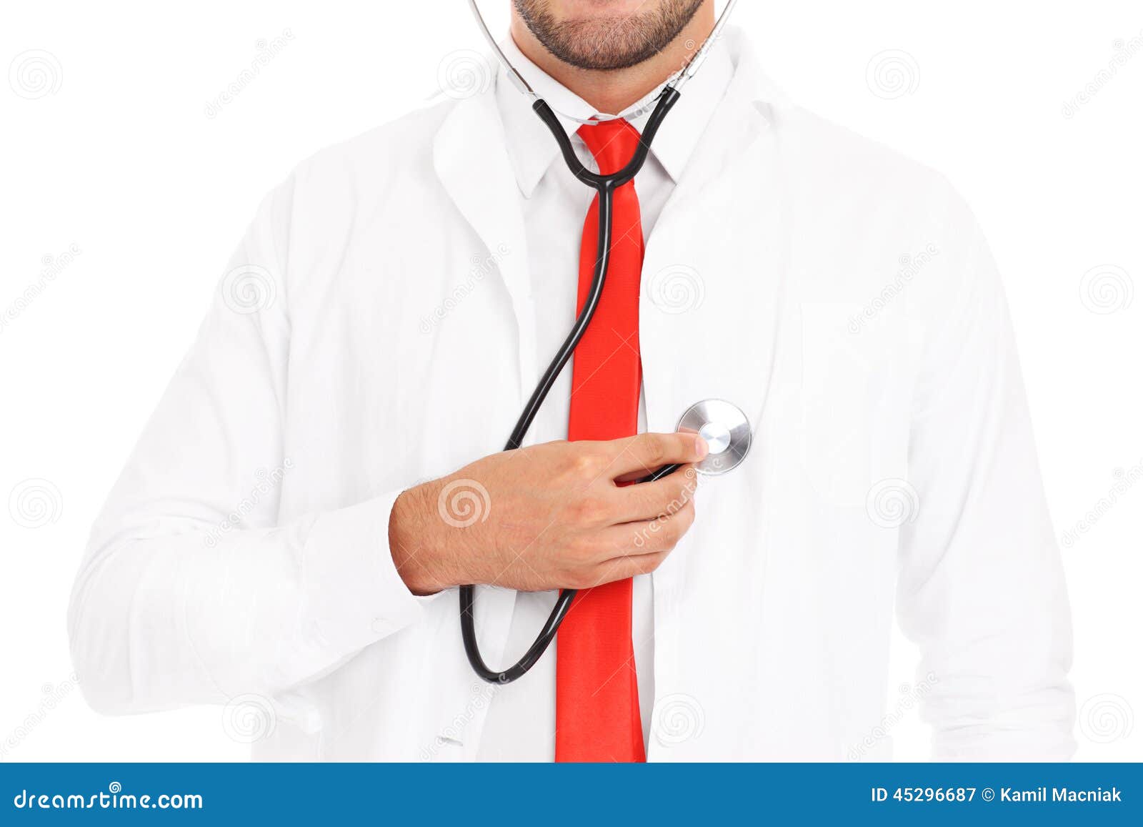 Doctor checking heart rate stock image. Image of doctor - 45296687