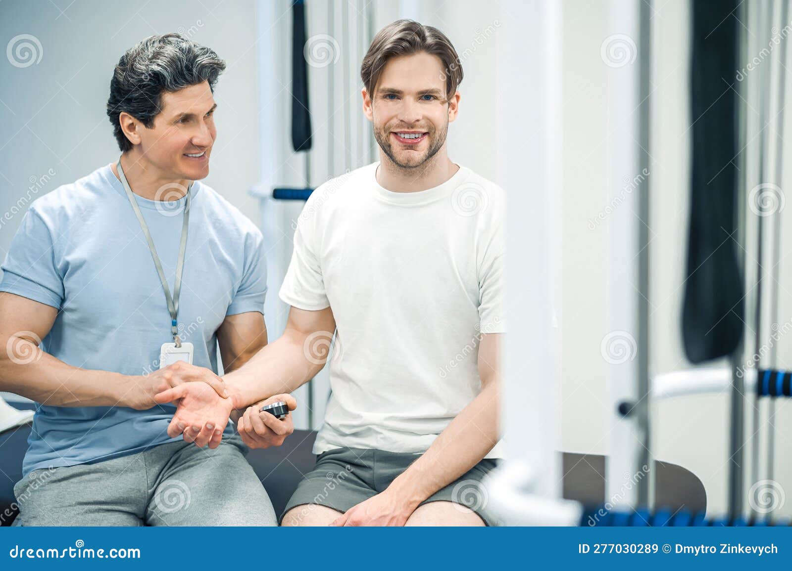Doctor Checking the Patients Pulse Stock Image - Image of tonometer ...