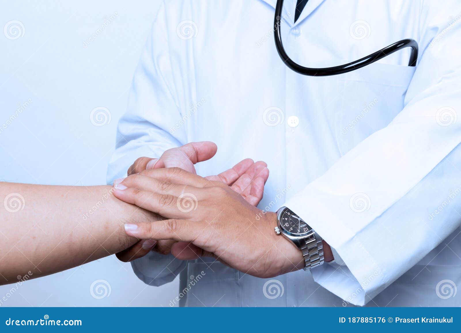 Doctor Checking Pulse by Hand Stock Photo - Image of human, check ...