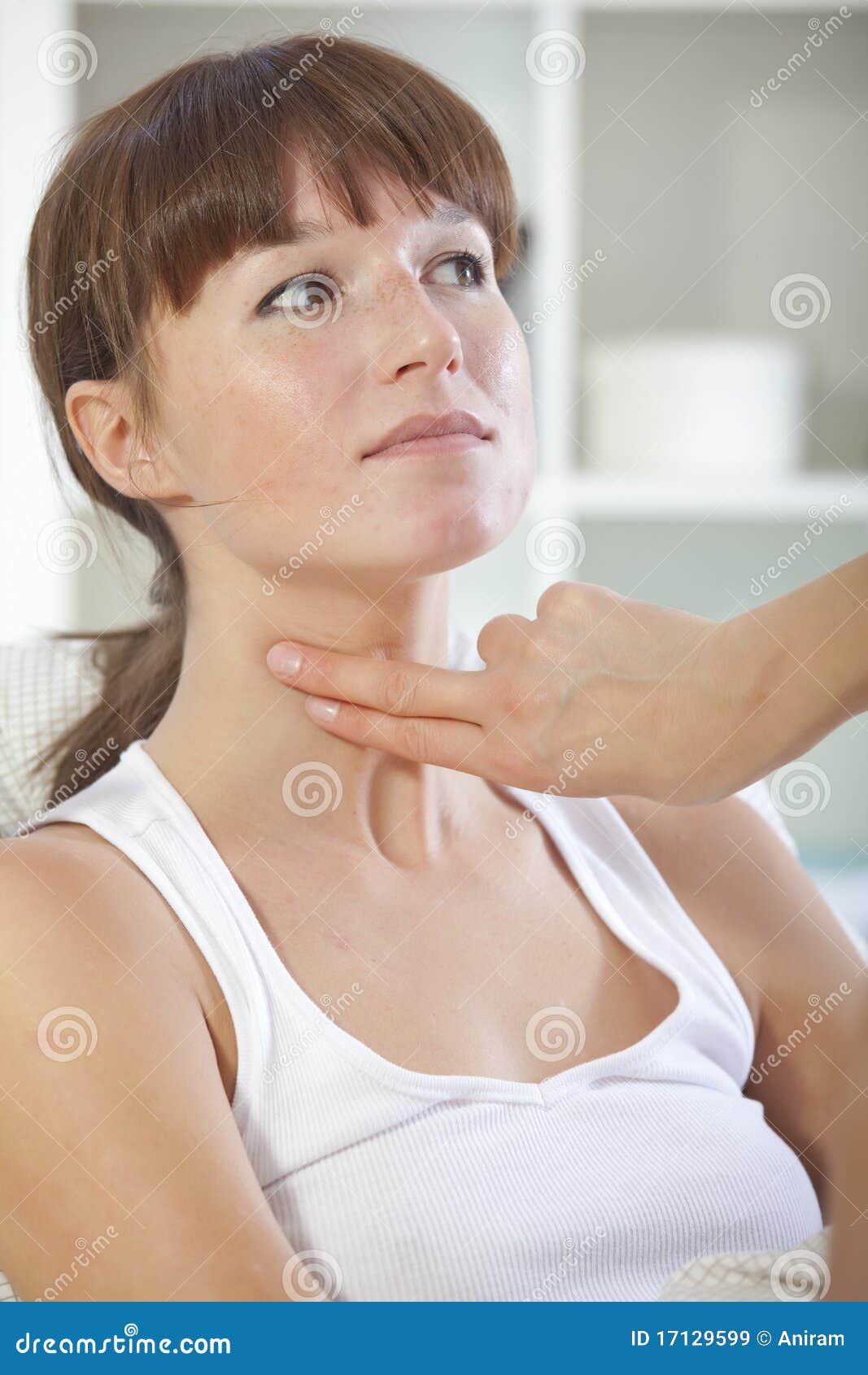 Doctor Checking Pulse on Throat Stock Image - Image of adult, fingers ...