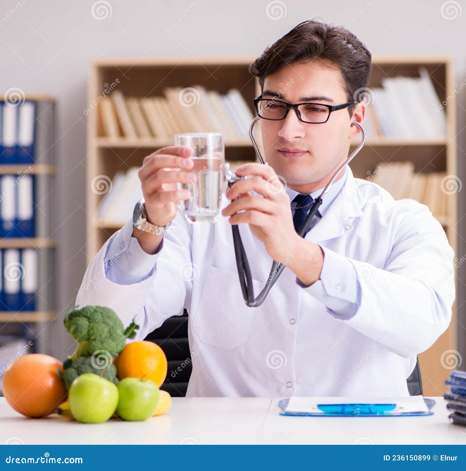 Doctor Checking the Quality of the Water Stock Image - Image of ...