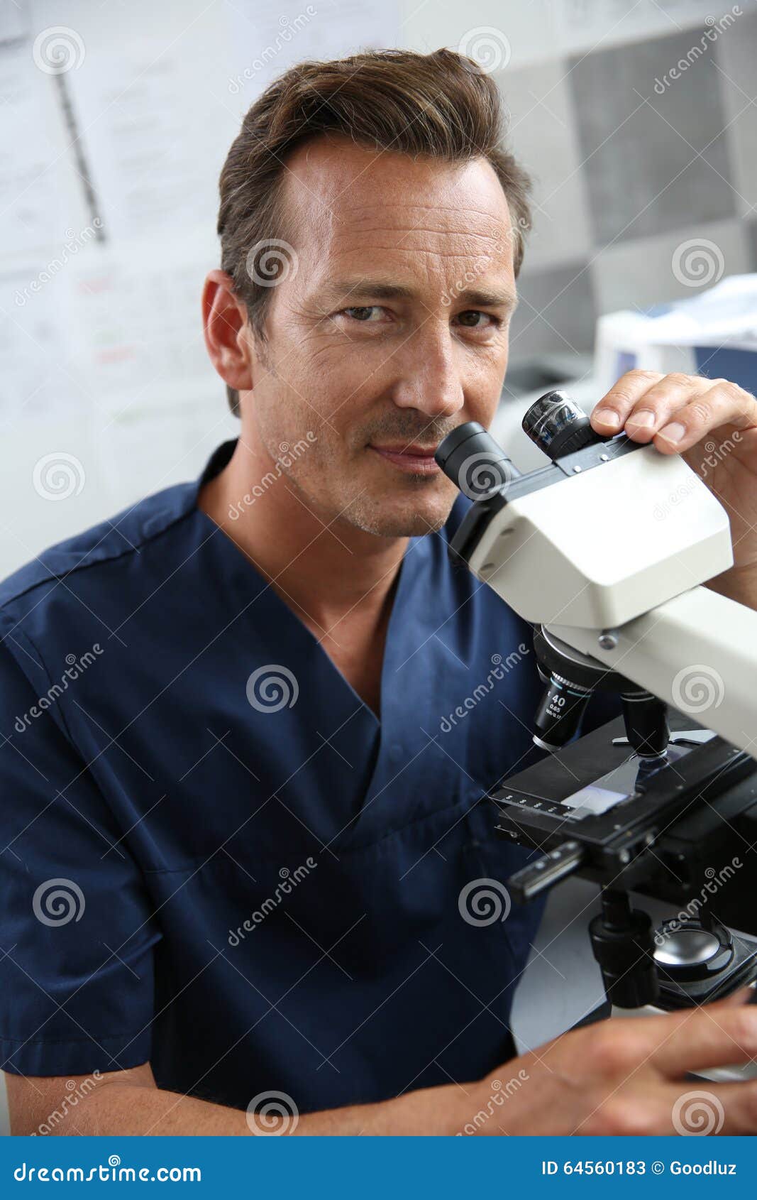 Doctor Checking Samples in Laboratory Stock Image - Image of test ...