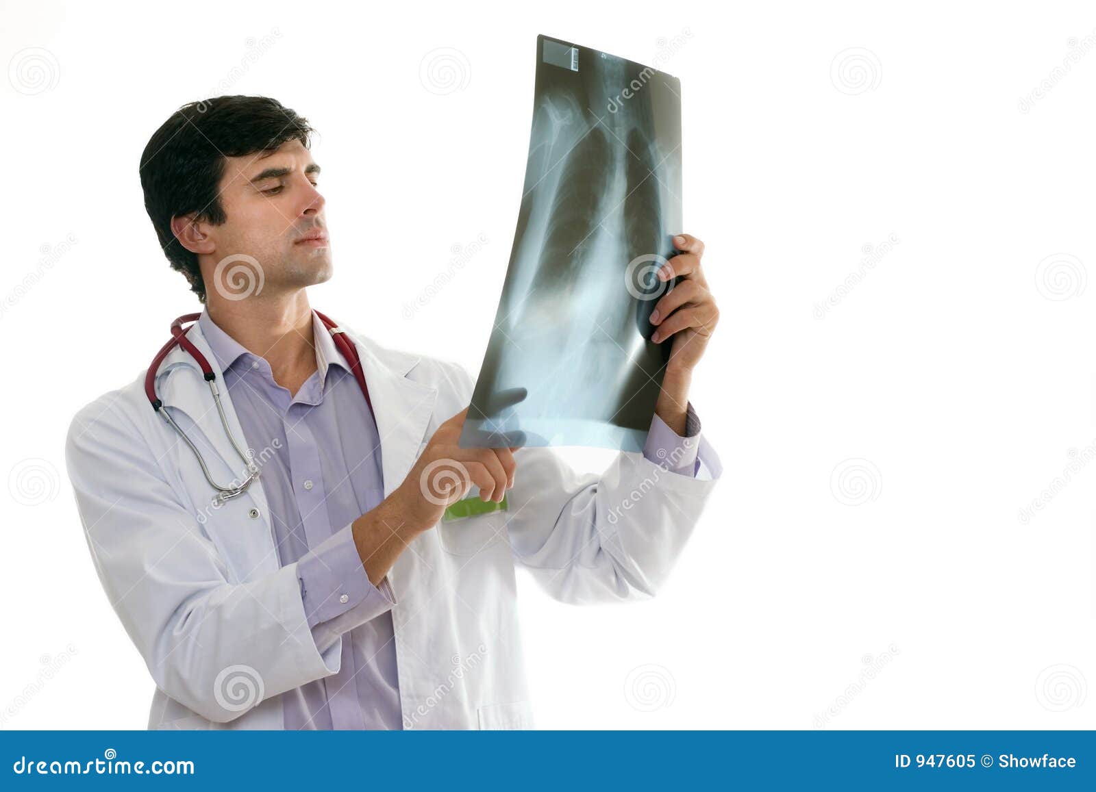 Doctor with Chest X-ray stock image. Image of health, inspecting - 947605