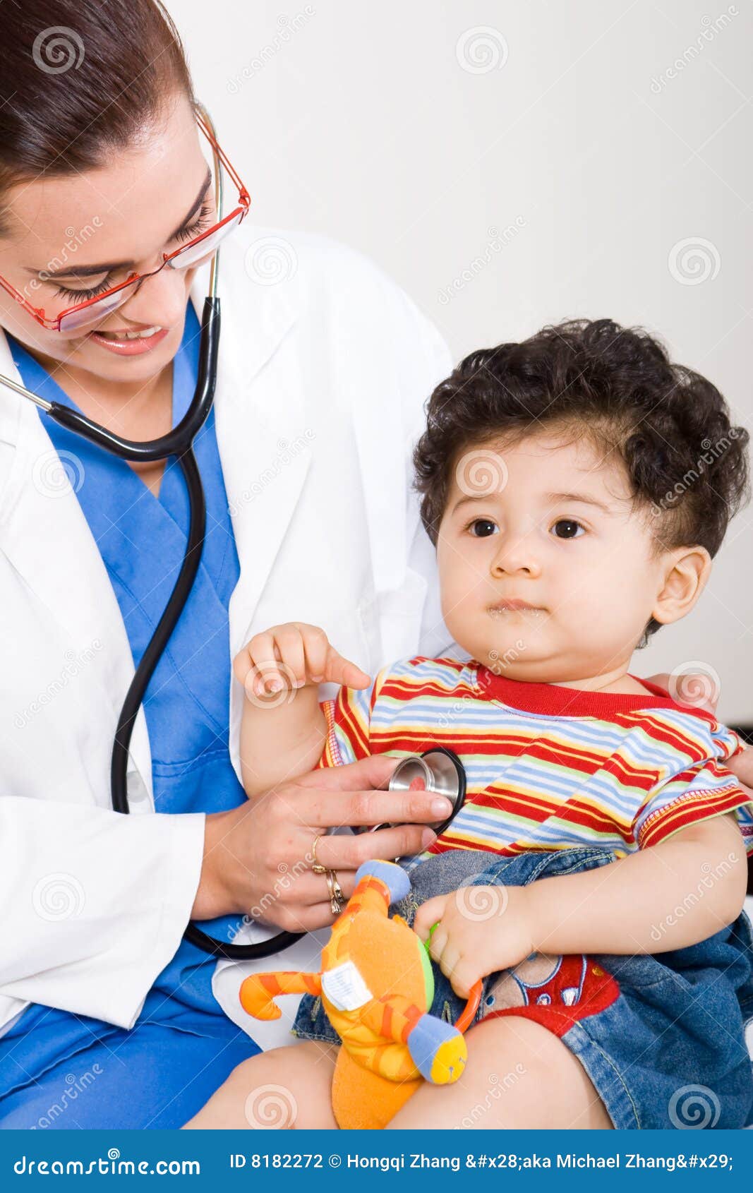 Doctor and child stock photo. Image of equipment, childhood - 8182272