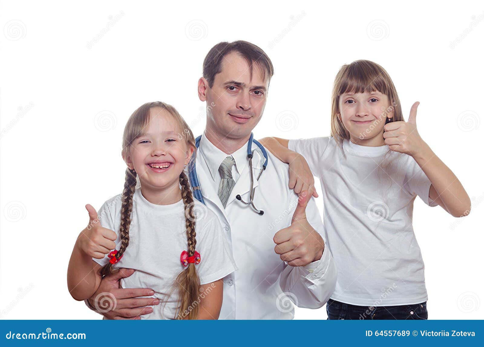 The Doctor with Children Shows a Class Stock Image - Image of clinic ...