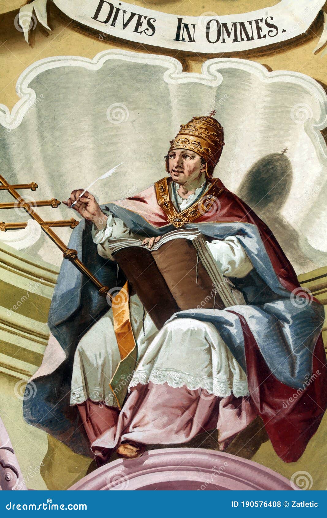 Doctor of the Church stock photo. Image of croatia, fresco - 190576408