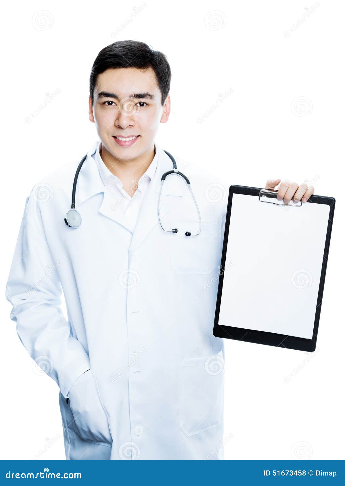 Doctor with clip folder stock photo. Image of injection - 51673458
