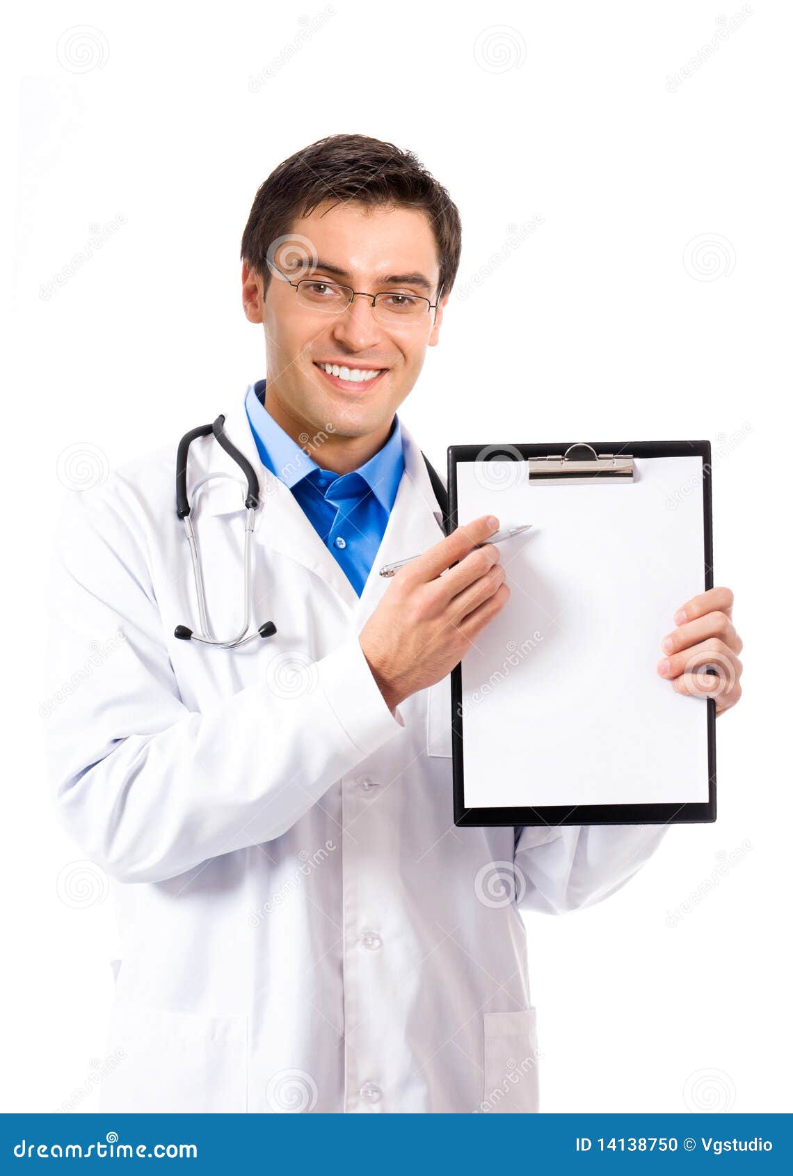 Doctor with clipboard stock photo. Image of consulting - 14138750
