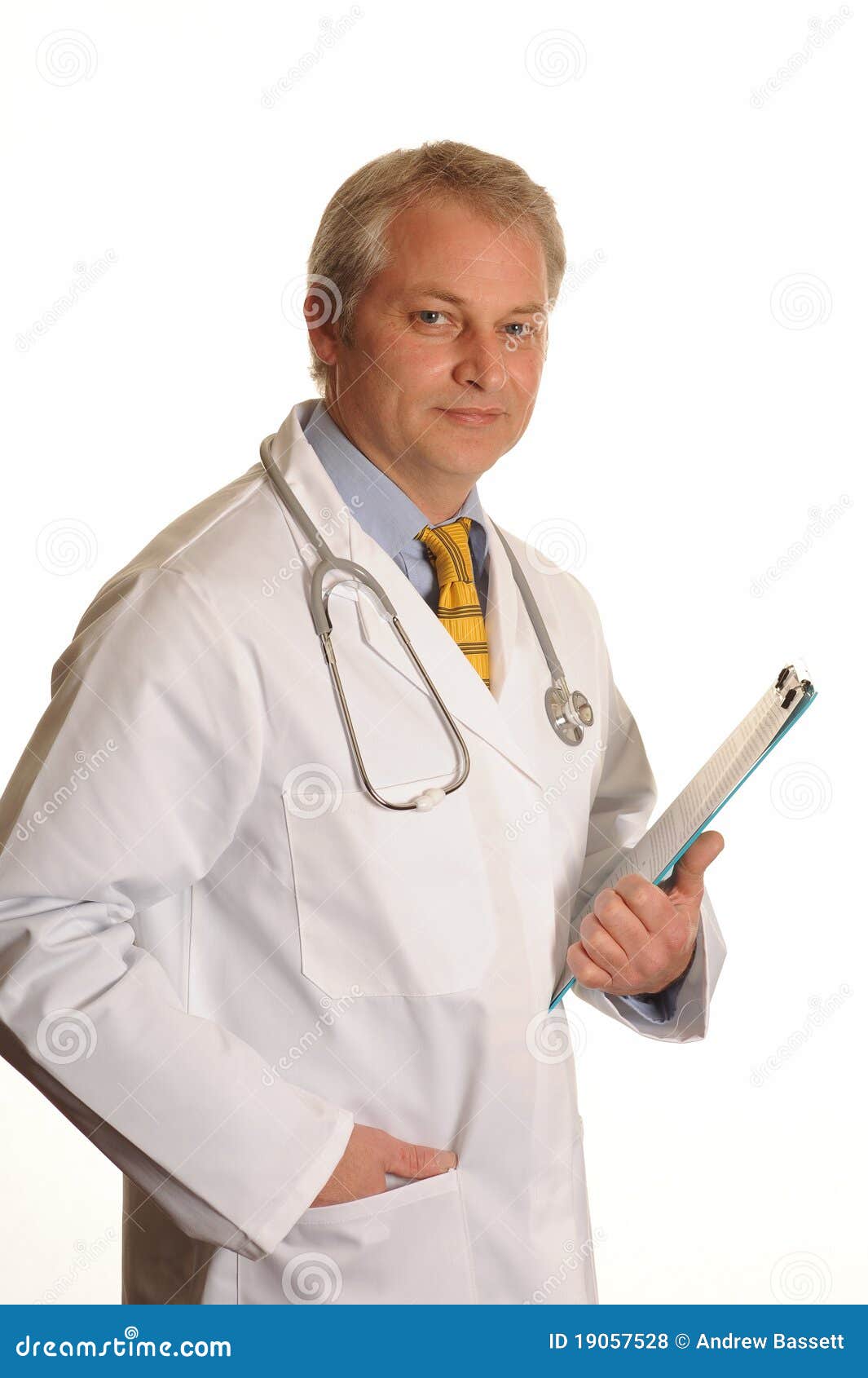 Doctor with clipboard stock photo. Image of medicine - 19057528