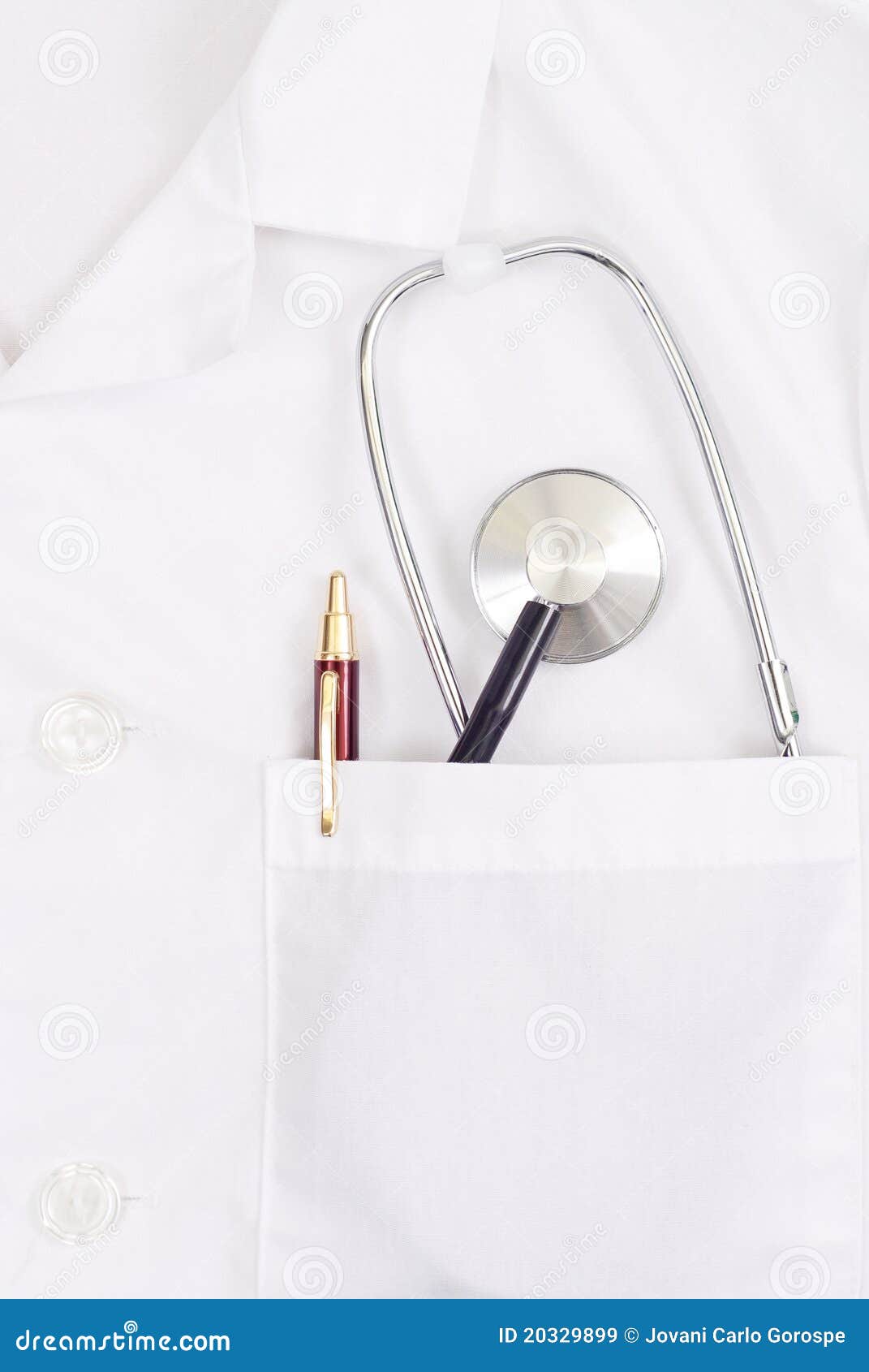 Doctor Coat Pocket stock image. Image of attack, illness - 20329899