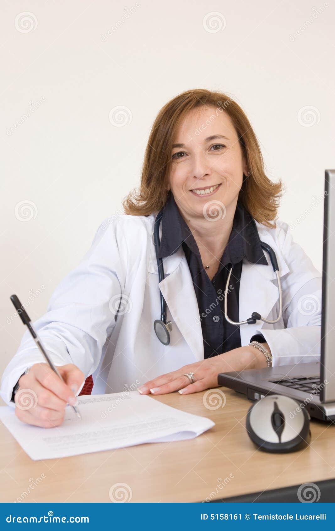 Doctor and computer stock image. Image of profession, physician - 5158161