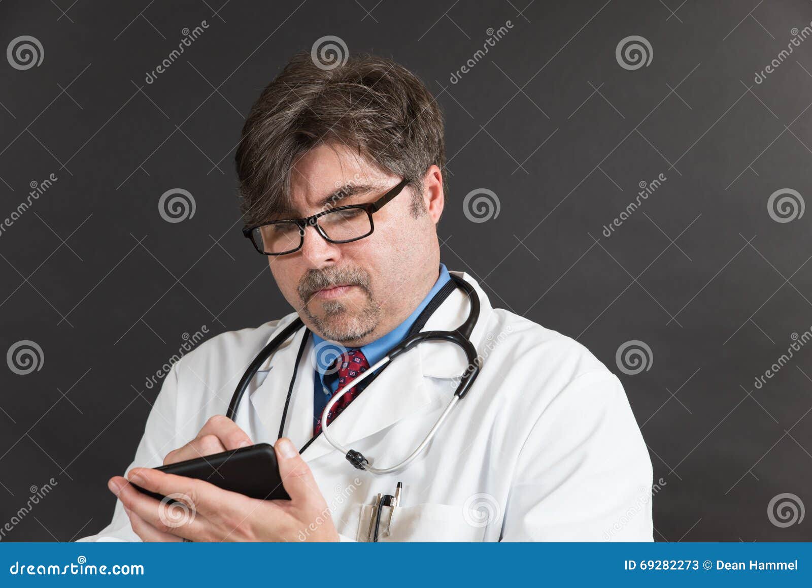 Doctor with Computer Tablet Stock Image - Image of technology, doctor ...