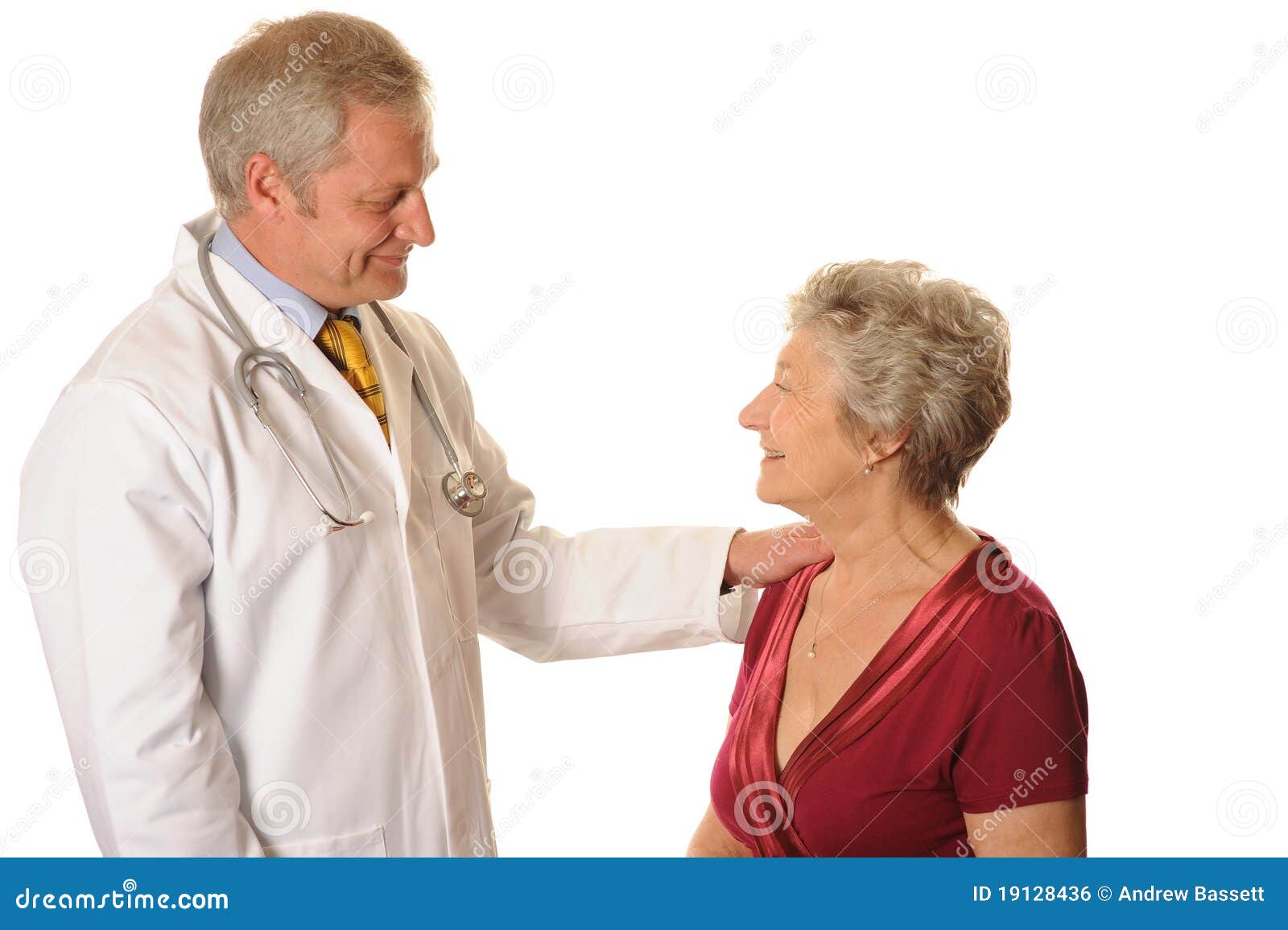 Doctor con el paciente foto de archivo. Imagen de medicina - 19128436