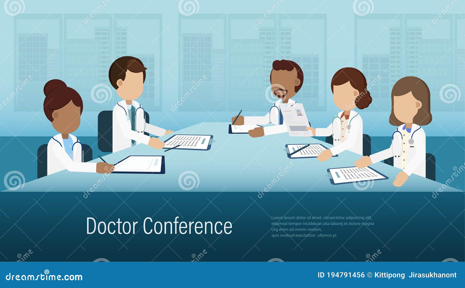 Doctor conference banner stock vector. Illustration of conference ...
