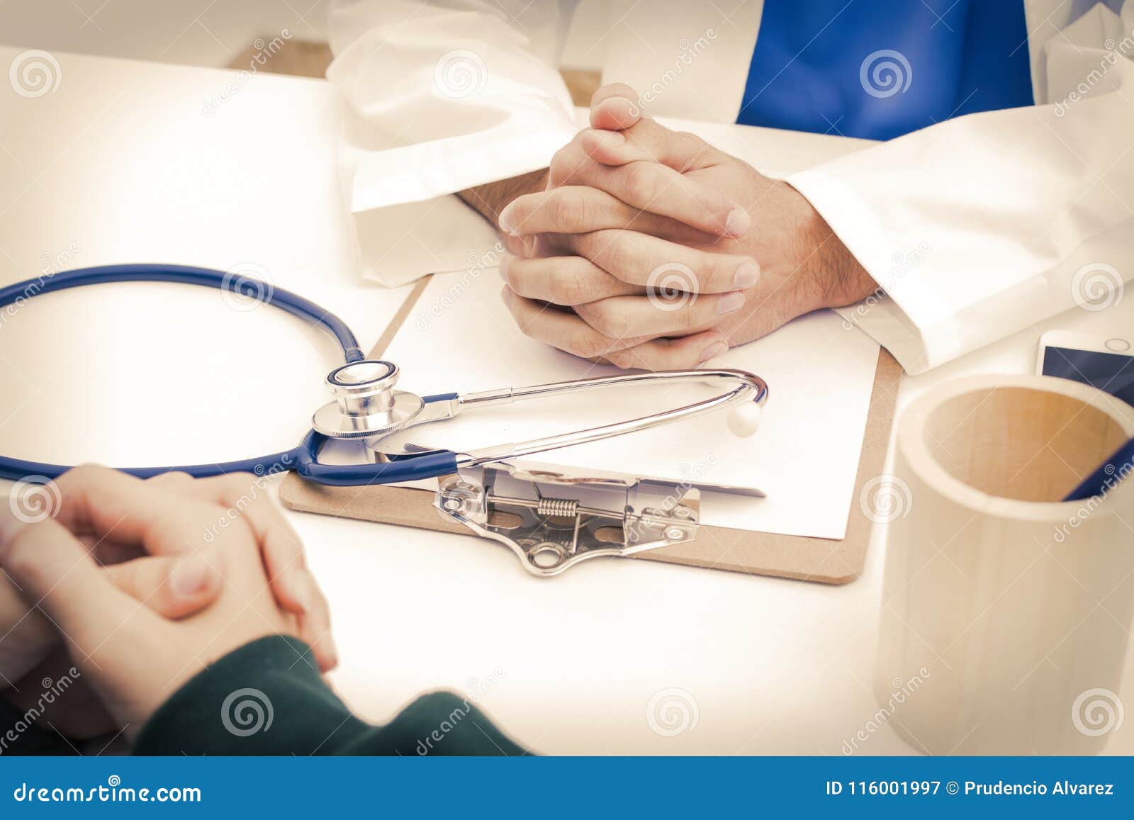 Hands the Doctor with Patient Stock Image - Image of closeup ...