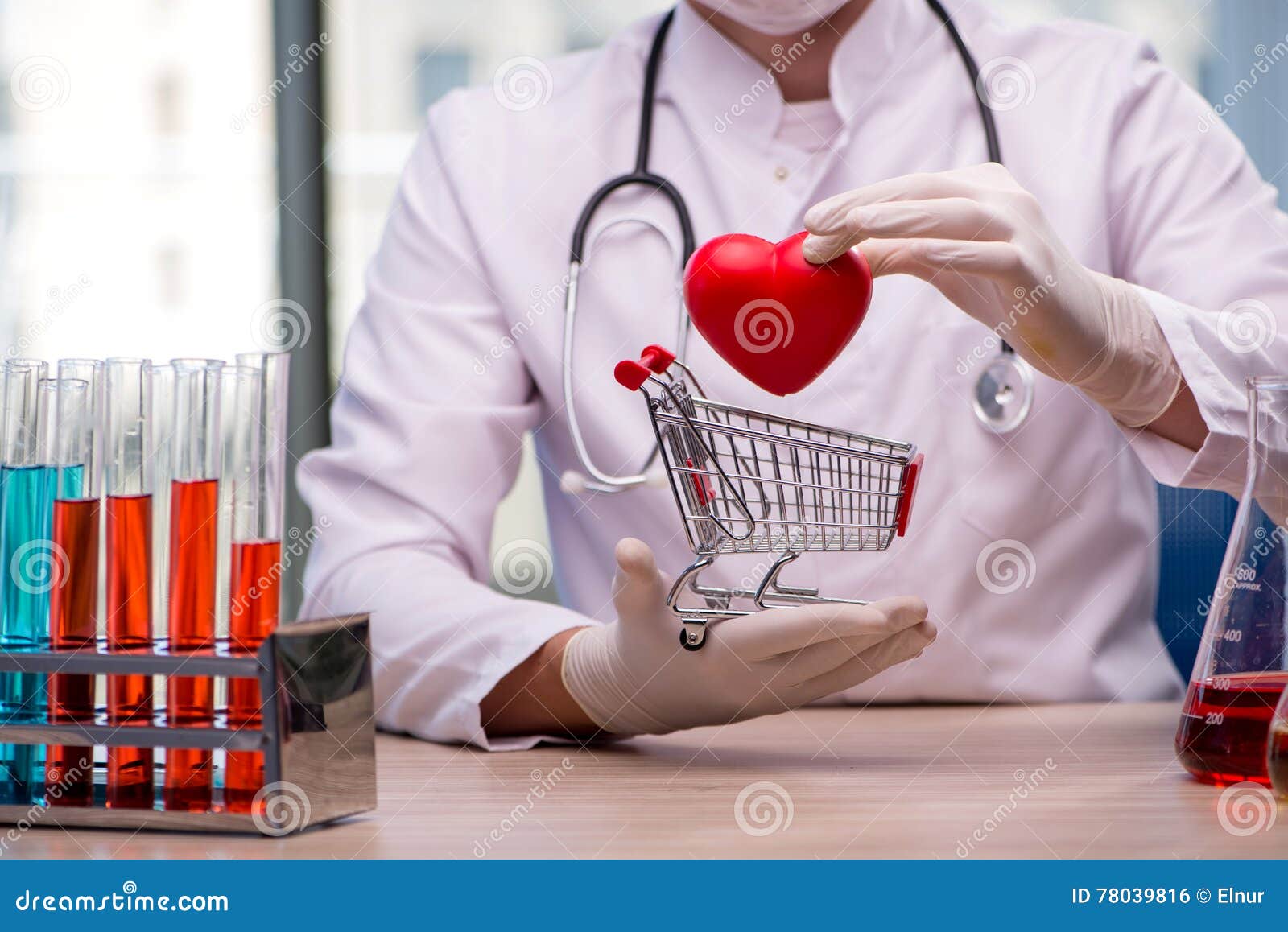 The Doctor Curing Heart in Medical Concept Stock Photo - Image of ...