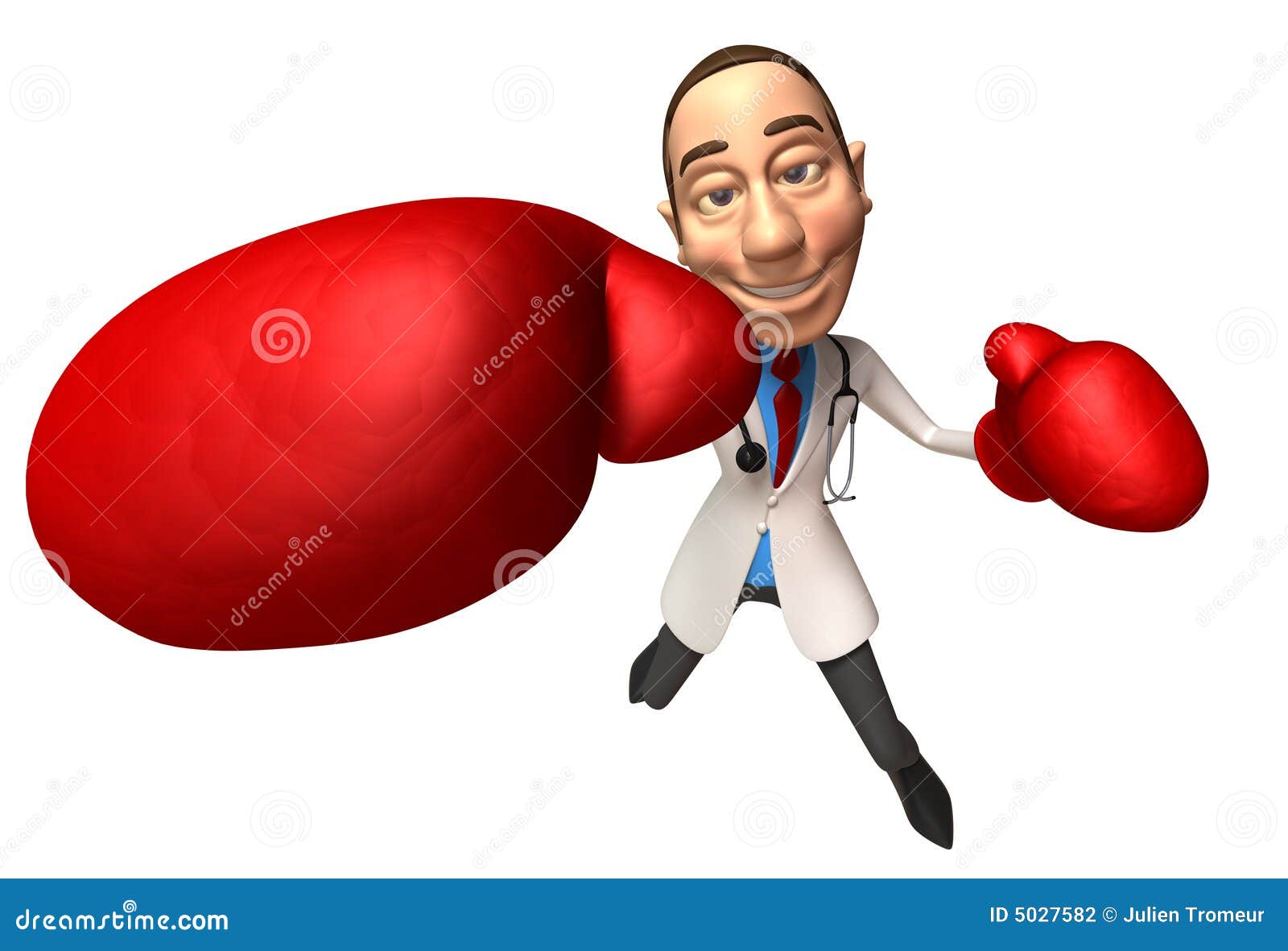 Doctor de la lucha stock de ilustración. Ilustración de lucha - 5027582