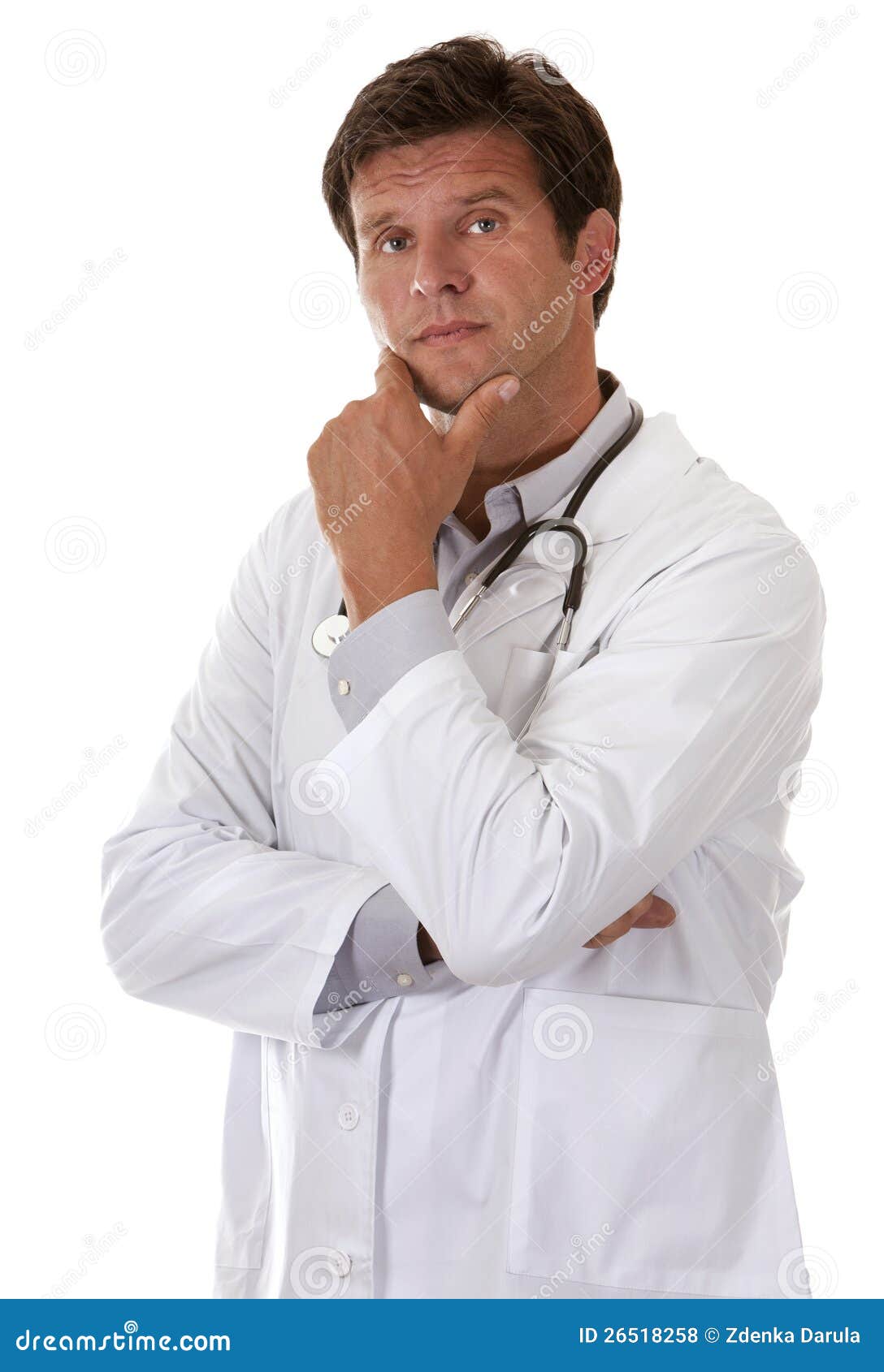 Doctor de pensamiento foto de archivo. Imagen de cuidado - 26518258