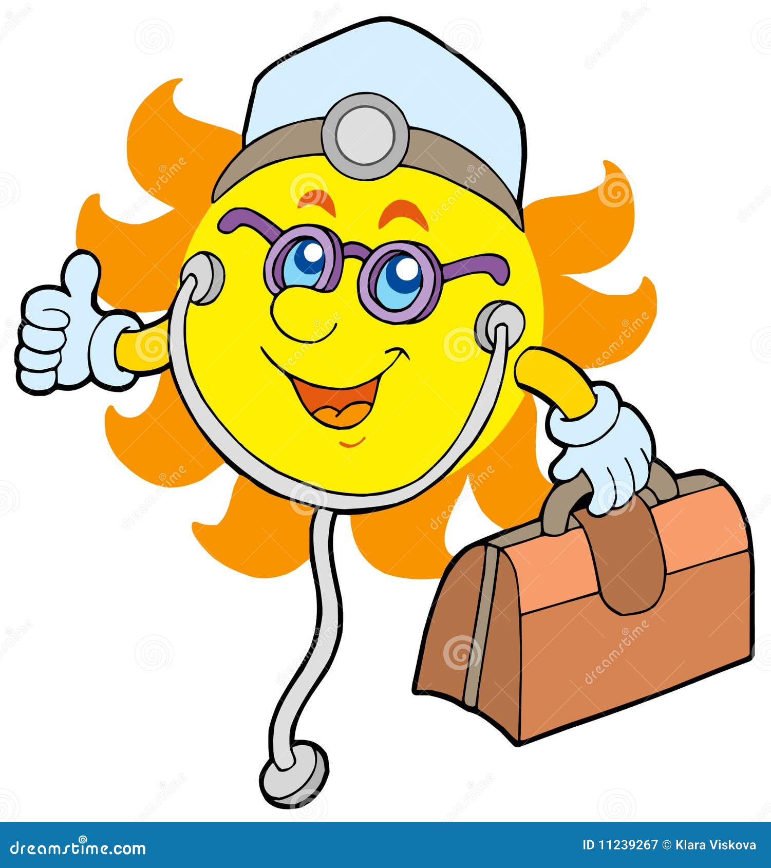 Doctor de Sun stock de ilustración. Ilustración de objetos - 11239267