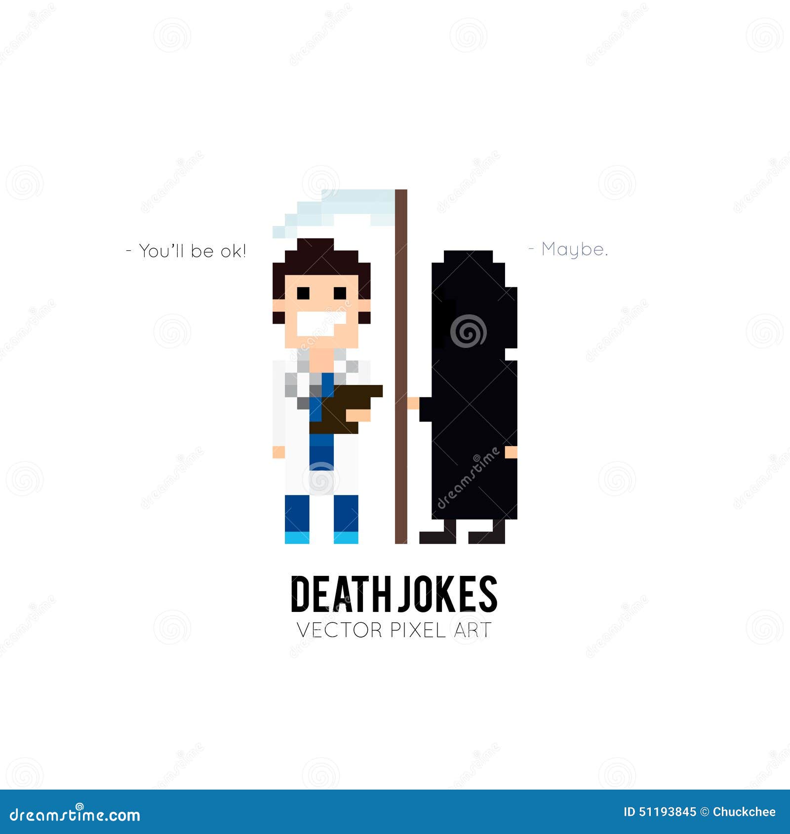 Doctor and Death stock vector. Illustration of medicine - 51193845