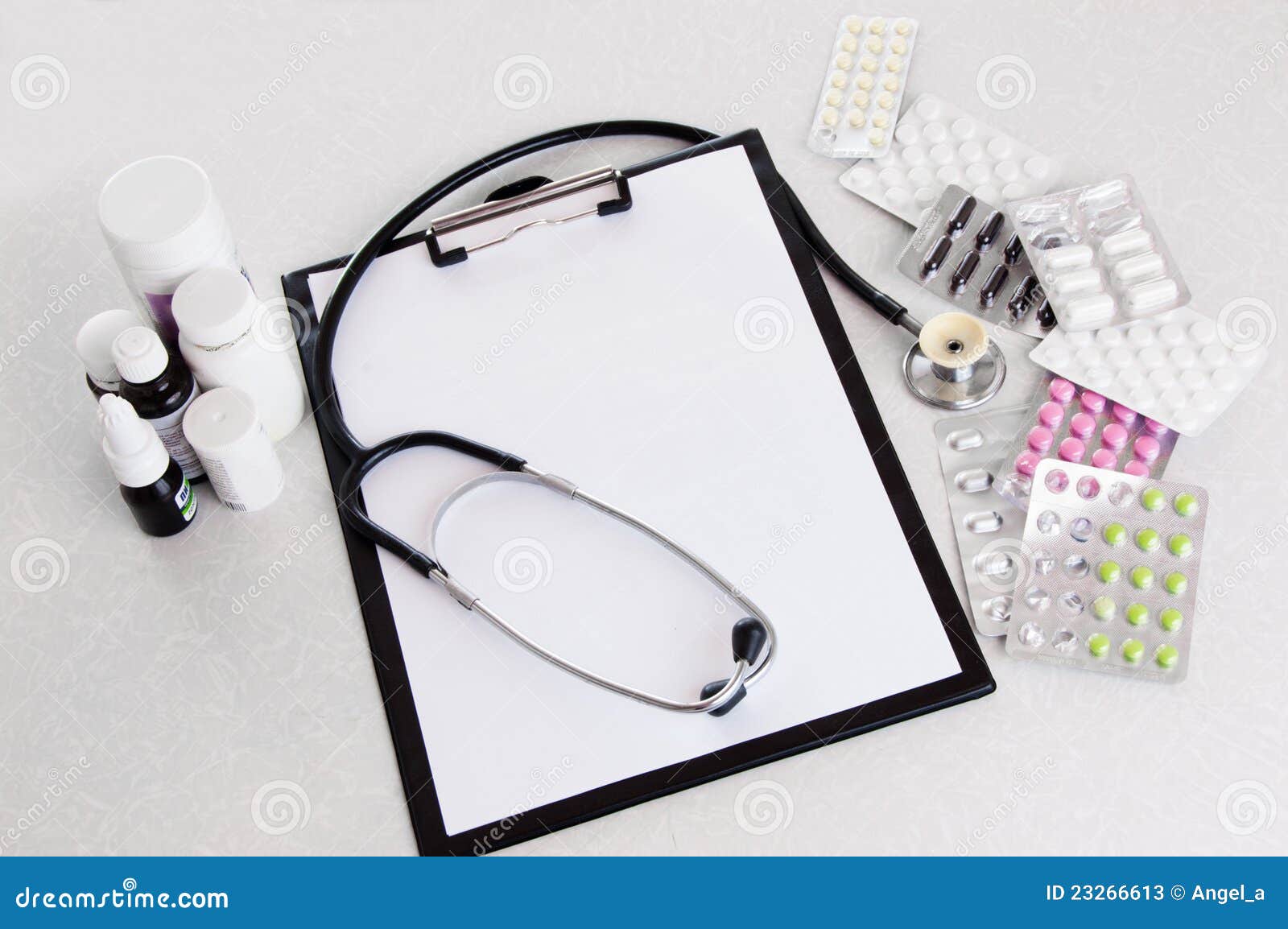 Doctor desk workplace stock image. Image of copyspace - 23266613