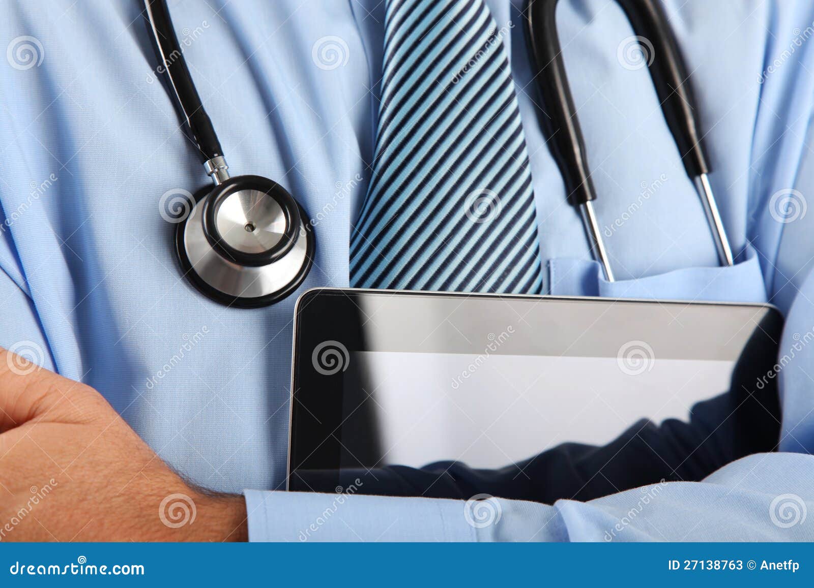 Doctor with digital tablet stock image. Image of contemporary - 27138763