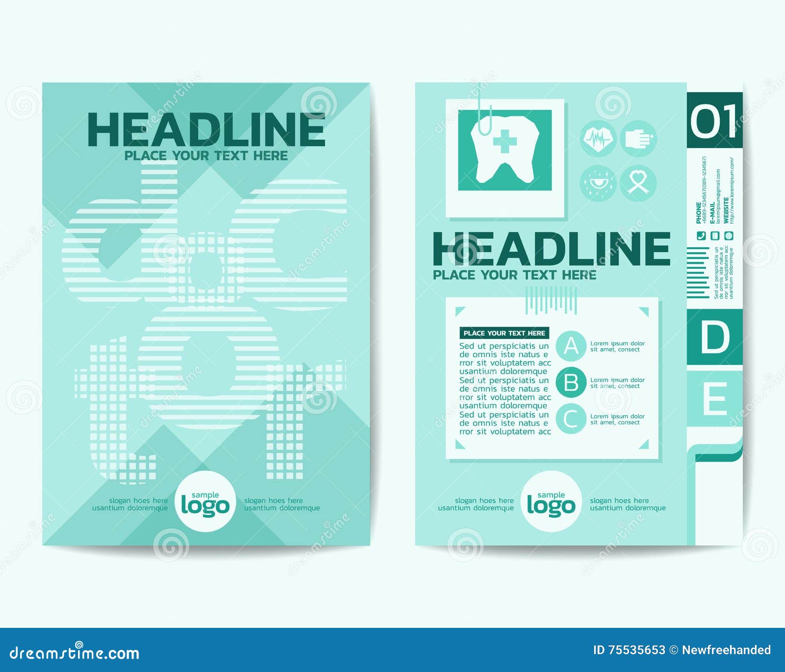 Doctor and Document Theme Poster Brochure Flyer Design Layout Stock ...