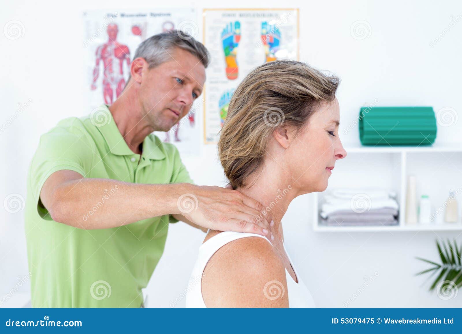Doctor Doing Back Adjustment Stock Image - Image of male, healthy: 53079475