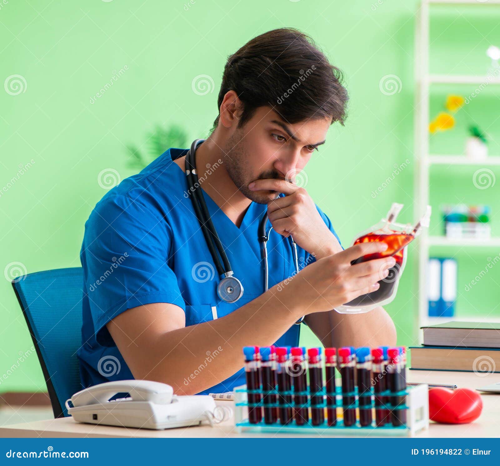 Doctor Doing Blood Analysis in the Lab Stock Photo - Image of ...