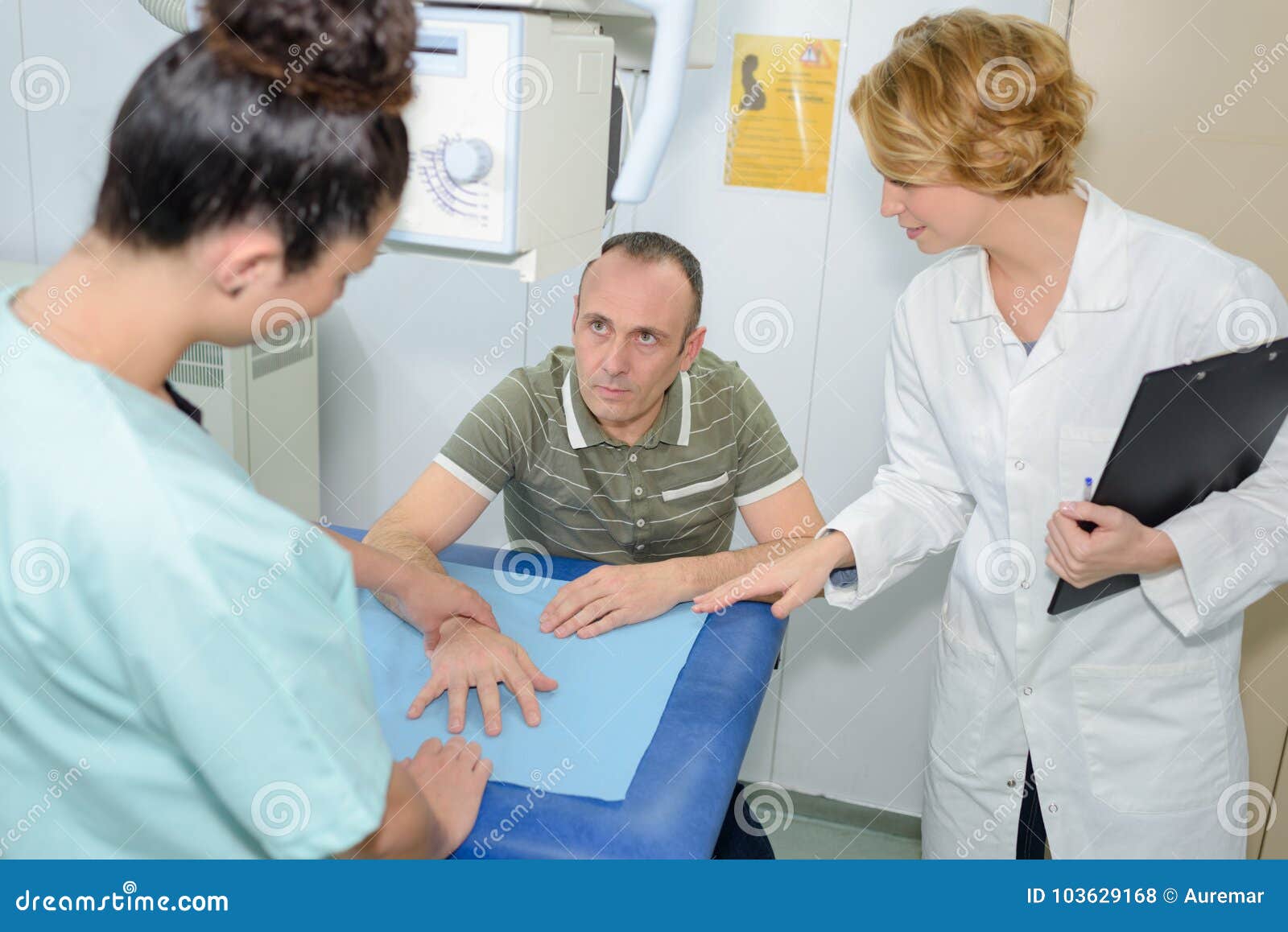 Doctor Doing Hand Ecography Stock Photo - Image of machine, ultrasonic ...