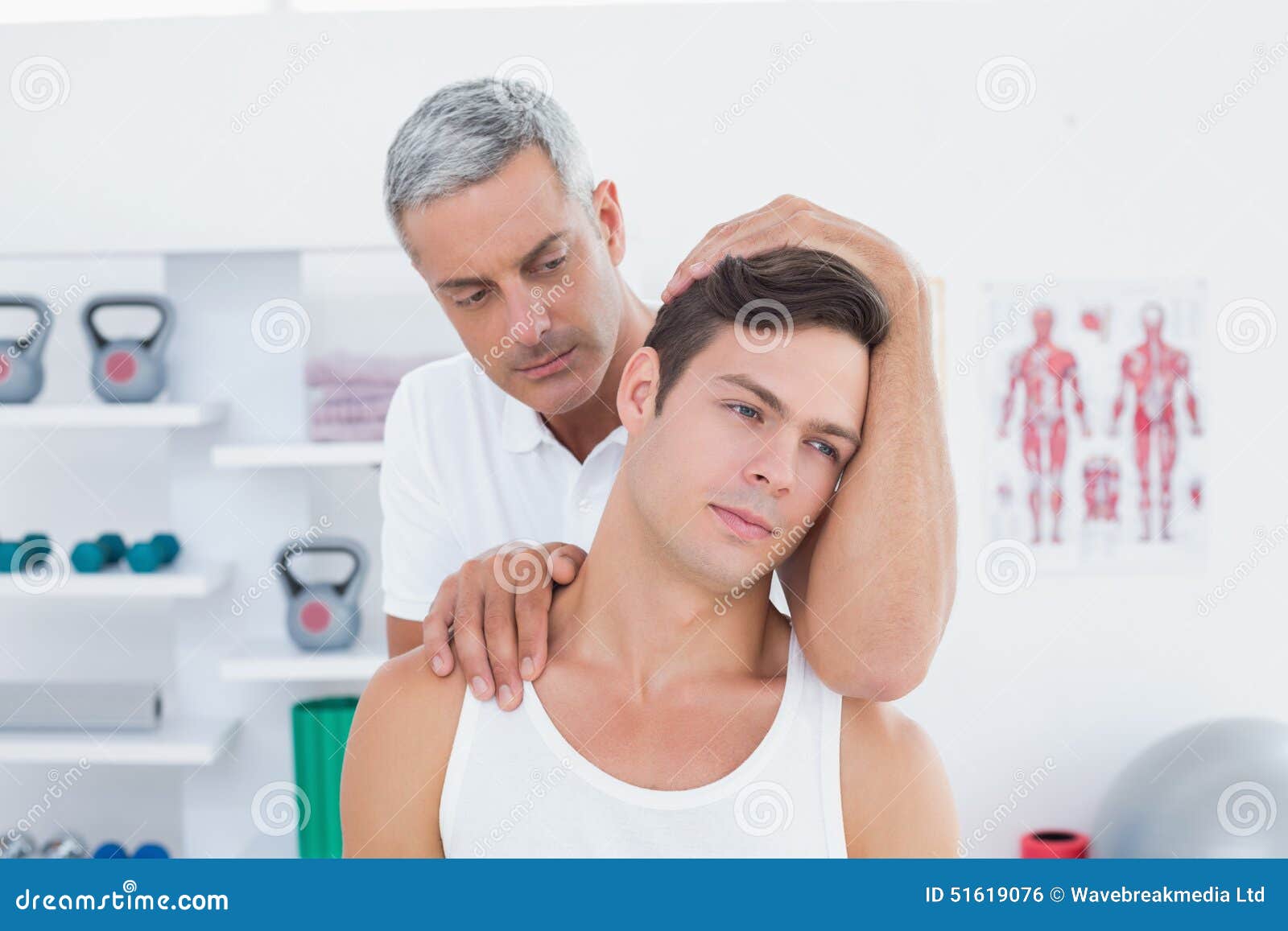 Doctor Doing Neck Adjustment Stock Photo - Image of healing, physical ...