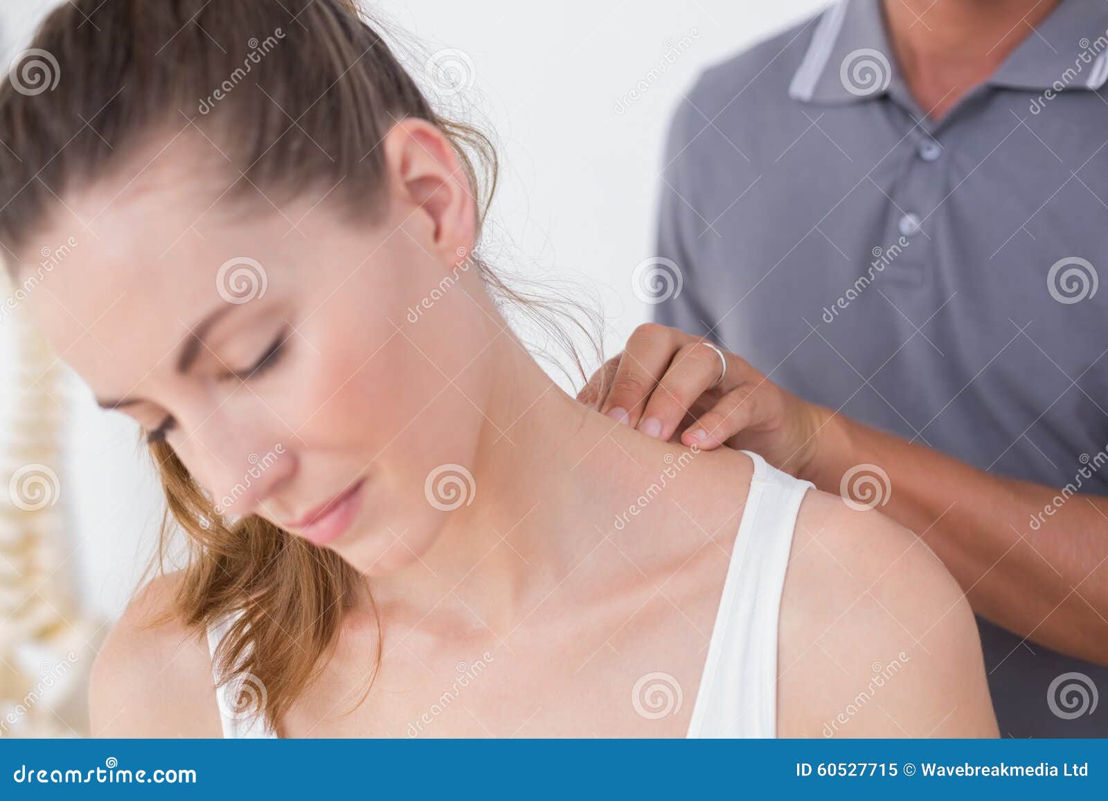 Doctor Doing Neck Adjustment Stock Image - Image of ache, chiropractor ...