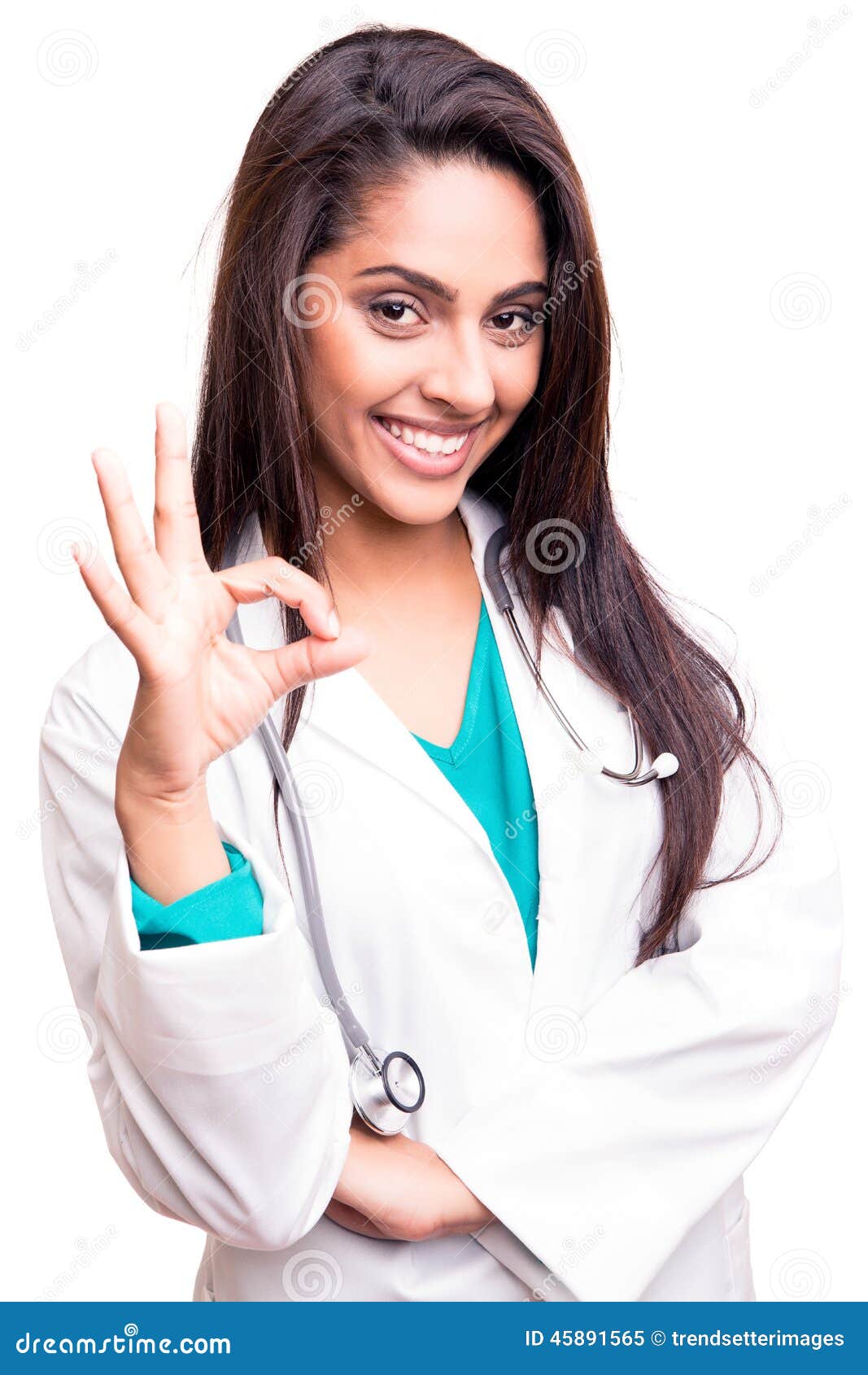 Doctor doing ok sign stock image. Image of holding, clinic - 45891565