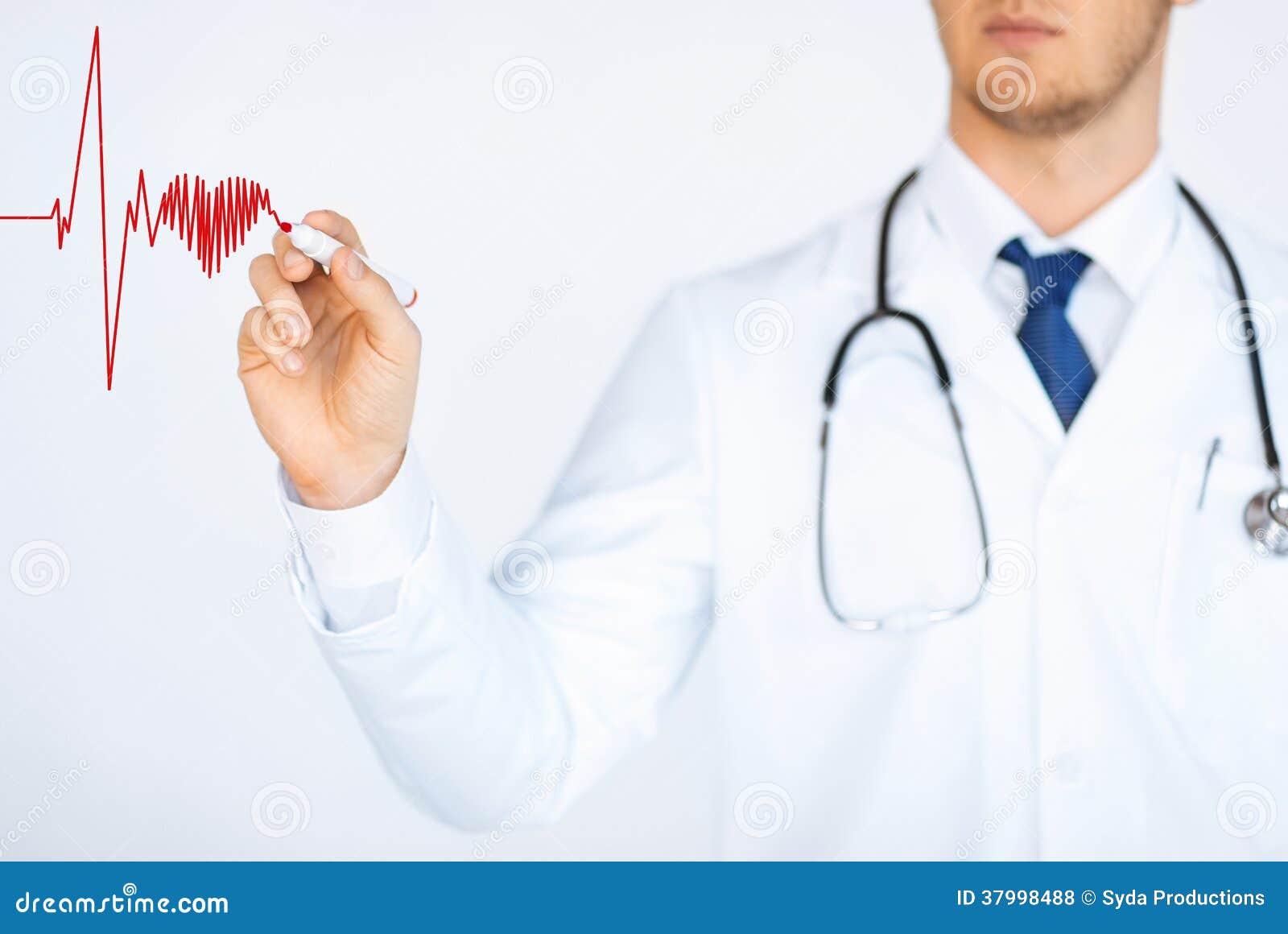 The Doctor Is Drawing On A Face Royalty-Free Stock Image ...