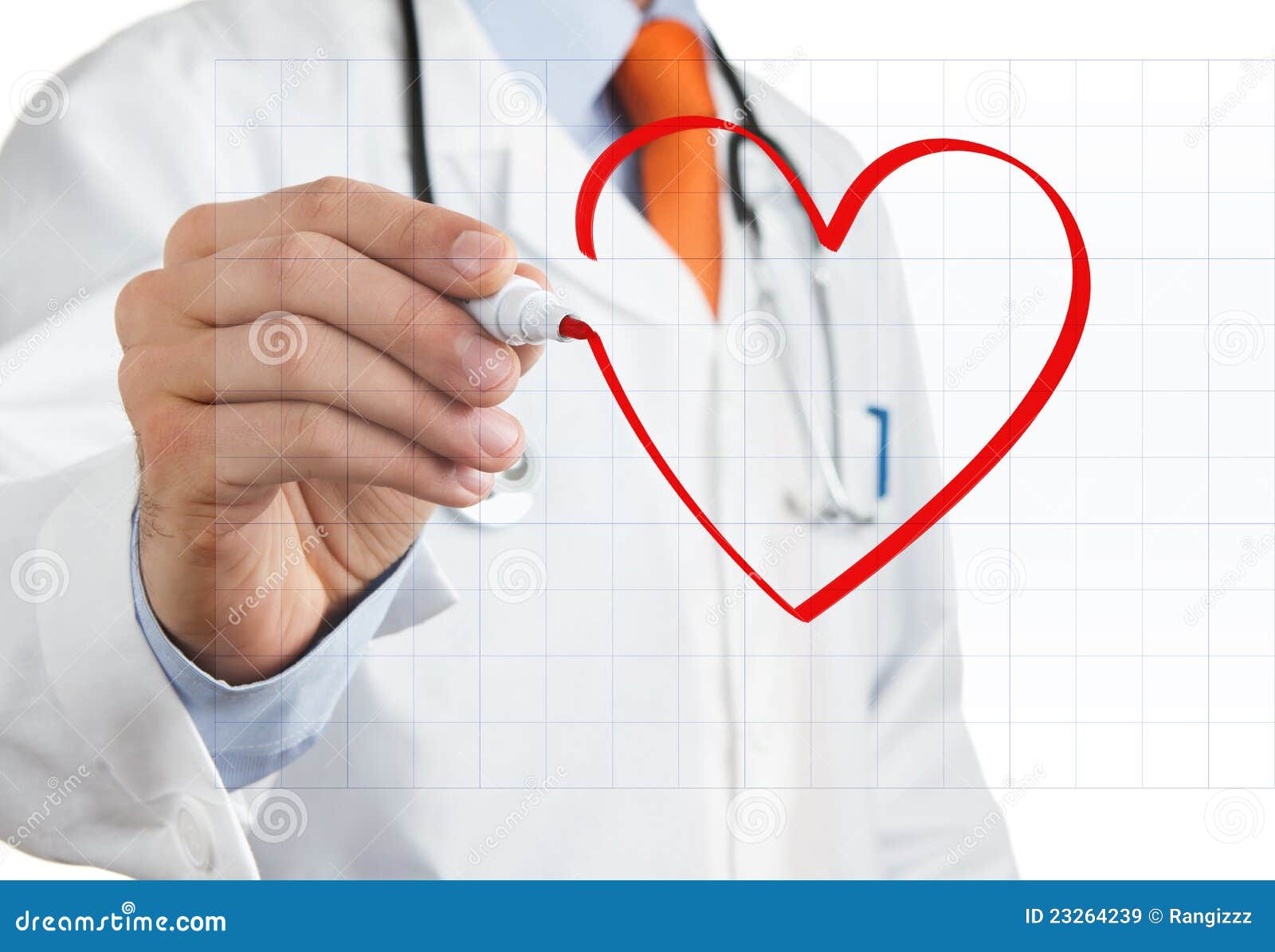 Doctor And Drawing Cardiogram Royalty-Free Stock Photography ...