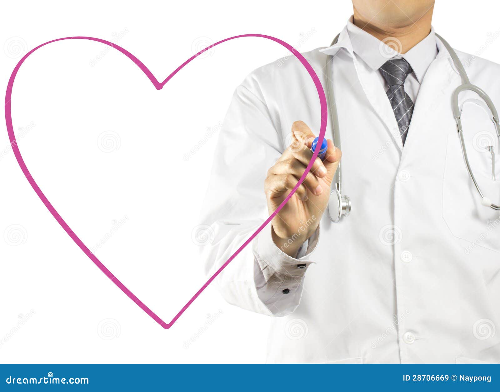 Doctor Drawing Ecg Heartbeat Chart Royalty-Free Stock Photography ...