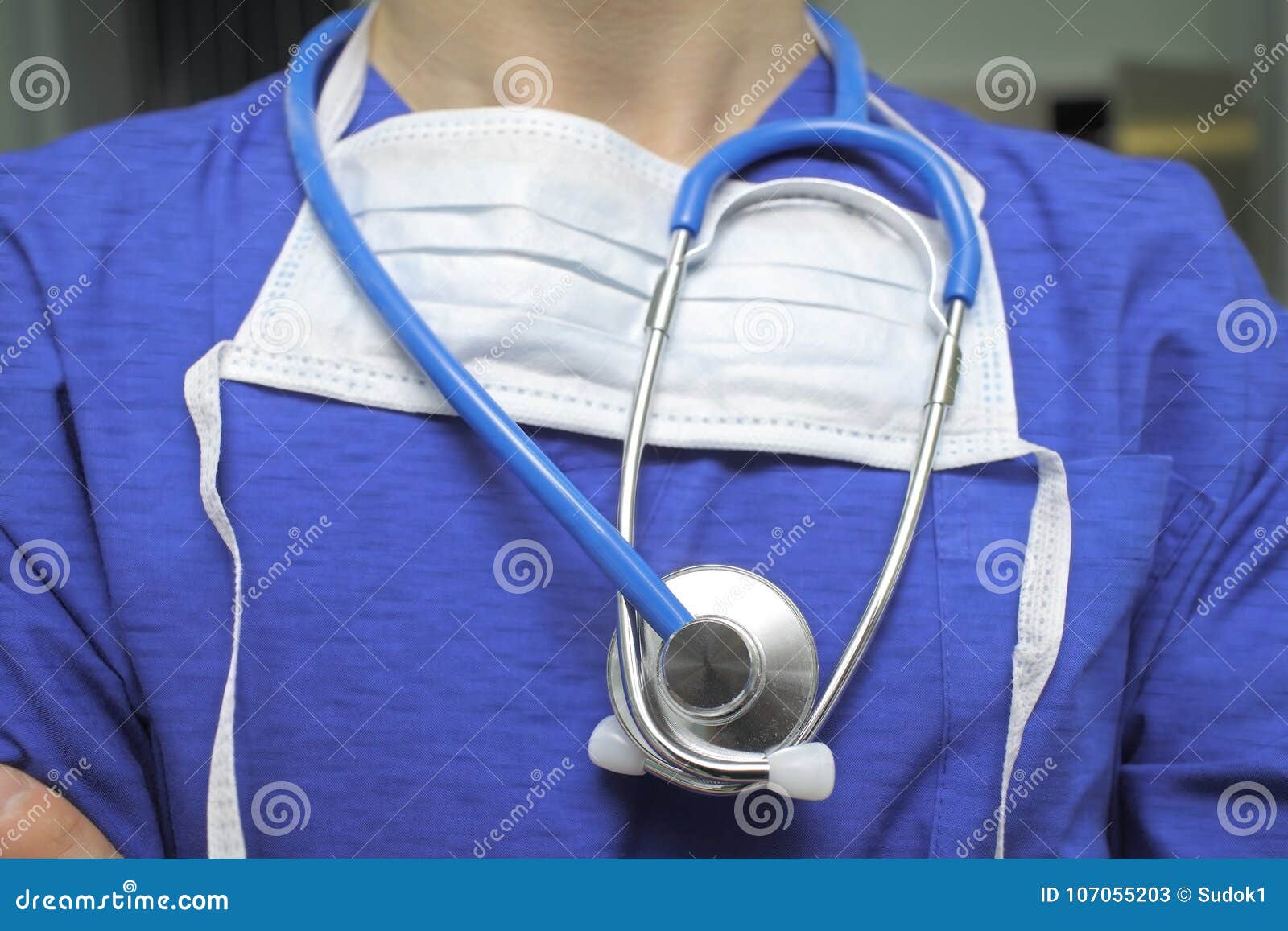 Doctor on Duty at the Hospital Ready for Work Stock Image - Image of ...