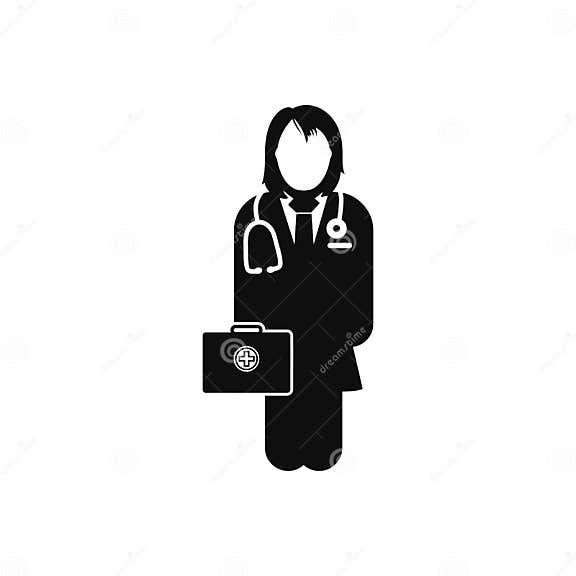 Doctor on Duty Icon. stock vector. Illustration of duty - 178488789