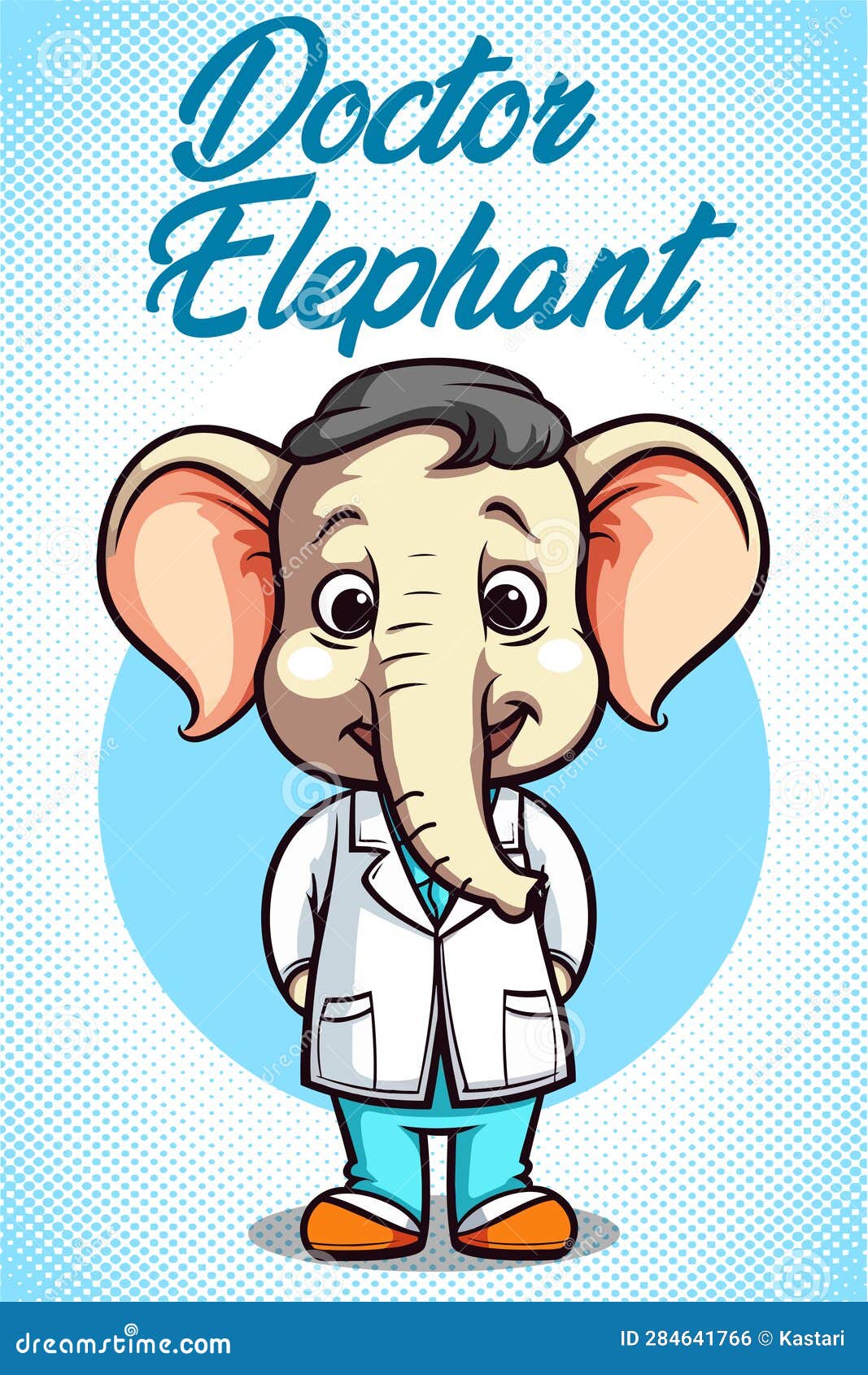 Vector Illustration, Doctor Elephant, Animal Clipart Stock Vector ...
