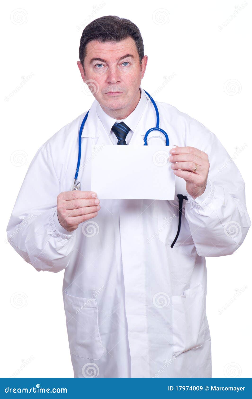 Doctor with empty card stock image. Image of adult, doctor - 17974009