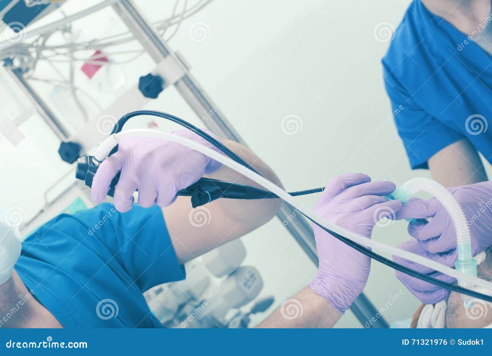 Doctor with an Endoscope in Hands Stock Photo - Image of endoscope ...
